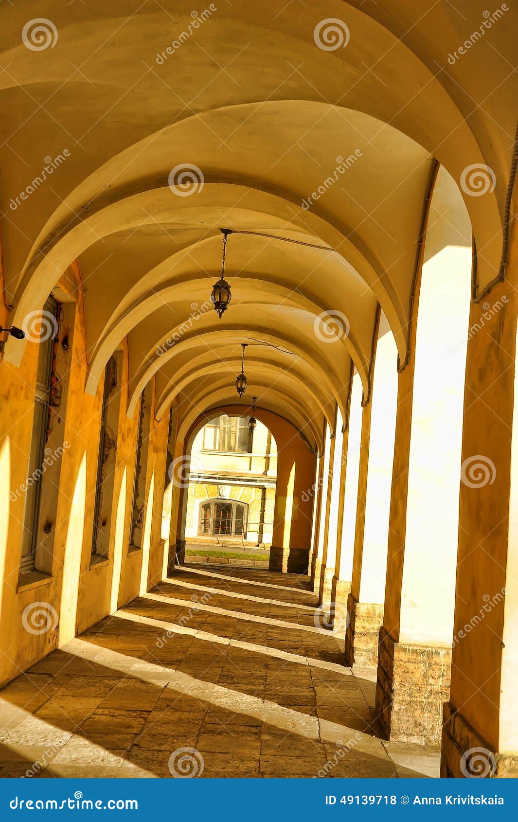 A series of vaulted arches stock photo. Image of building - 49139718