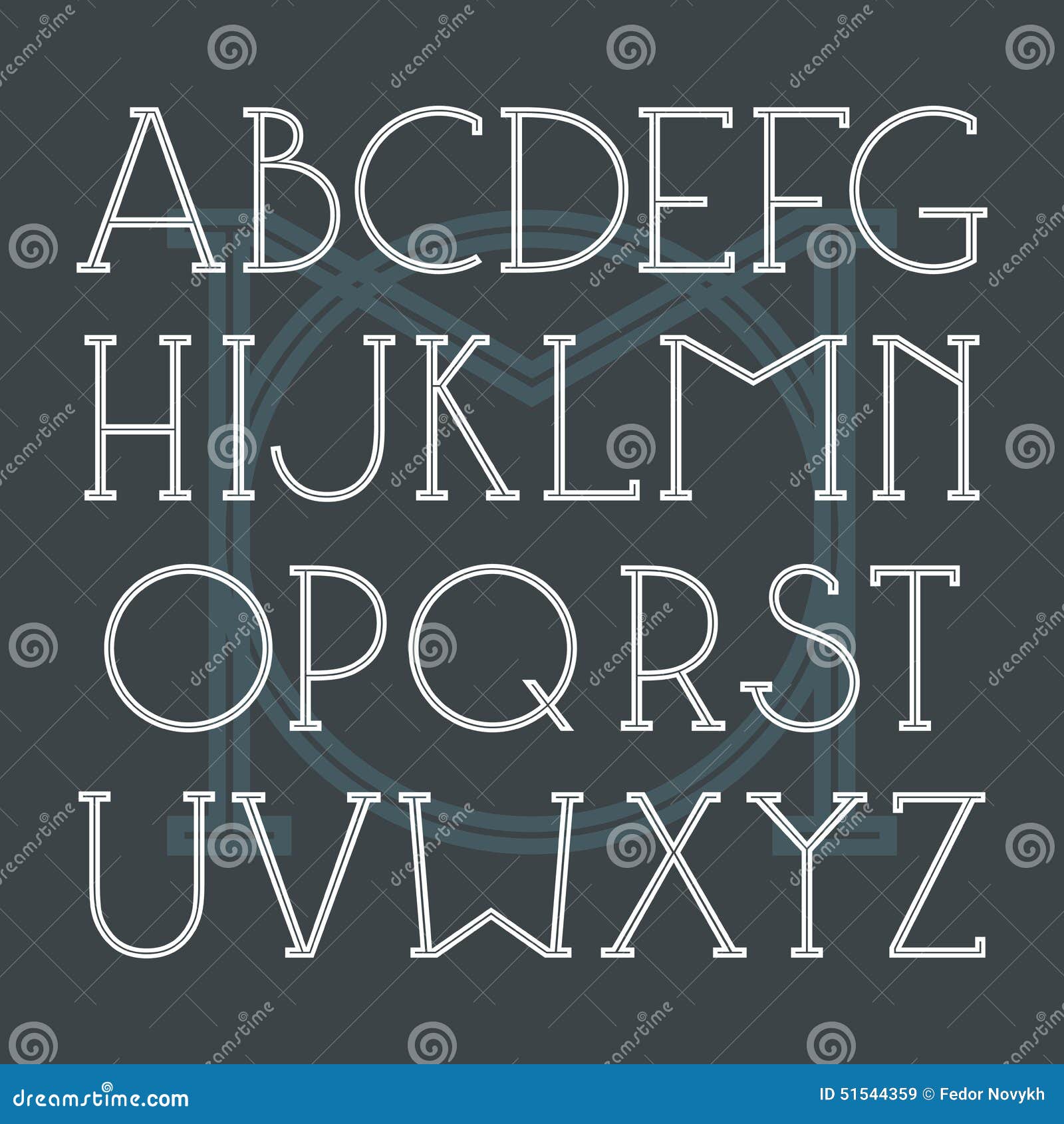 Serif Font Medium in Classic Style Stock Vector - Illustration of serif ...