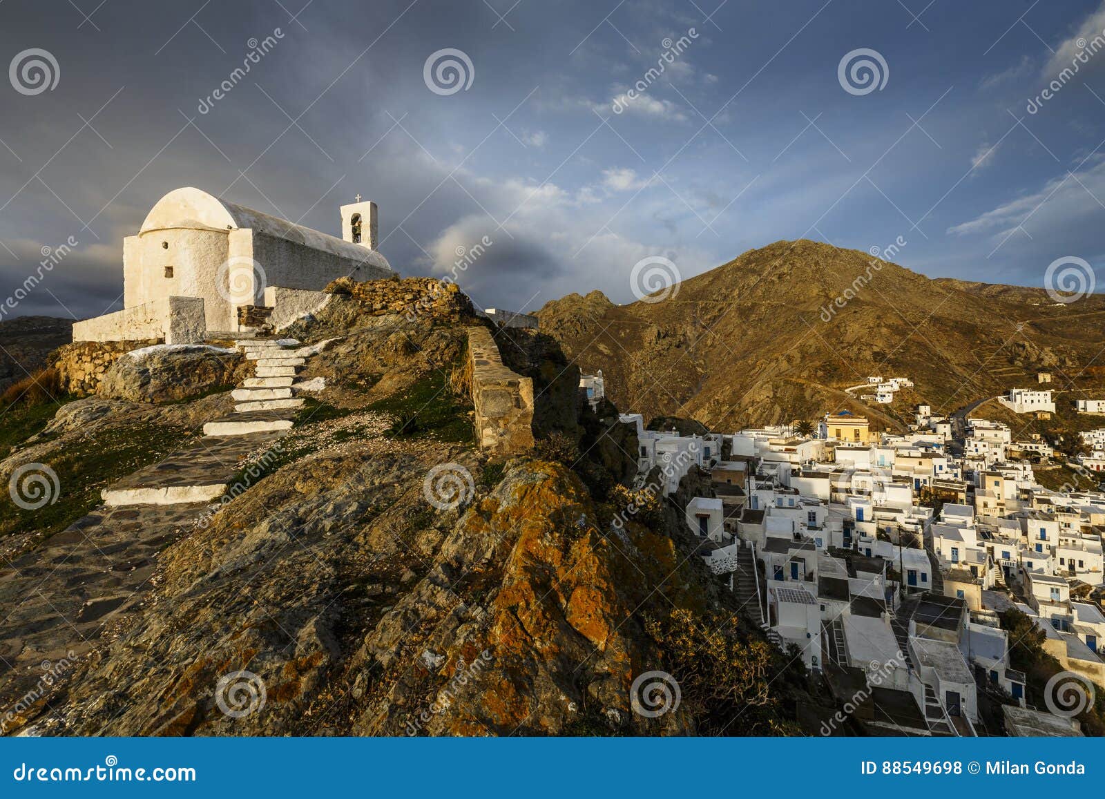 Serifos island stock photo. Image of greek, serifos, village - 88549698