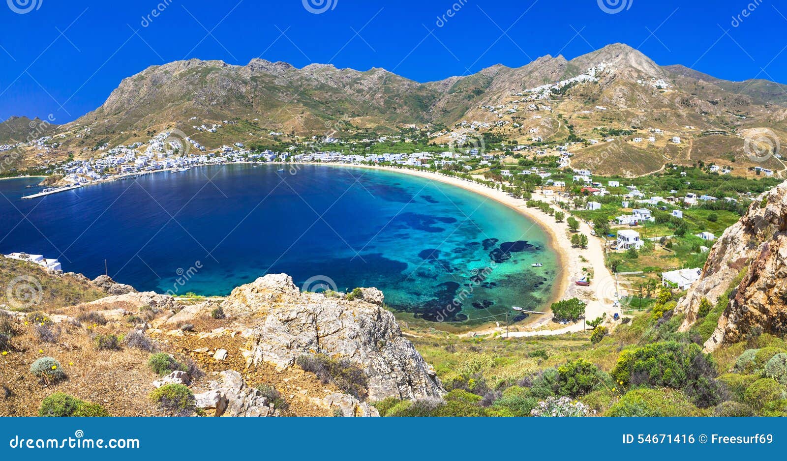 Serifos island, Cyclades stock photo. Image of scenic - 54671416