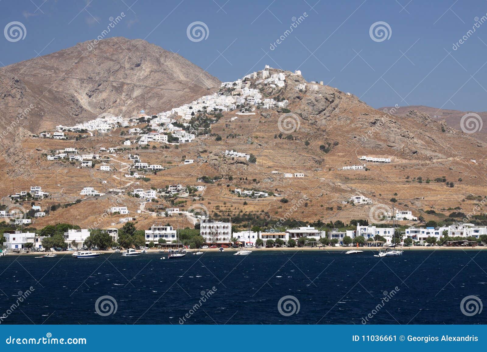 Serifos Island, Greece stock image. Image of port, typical - 11036661