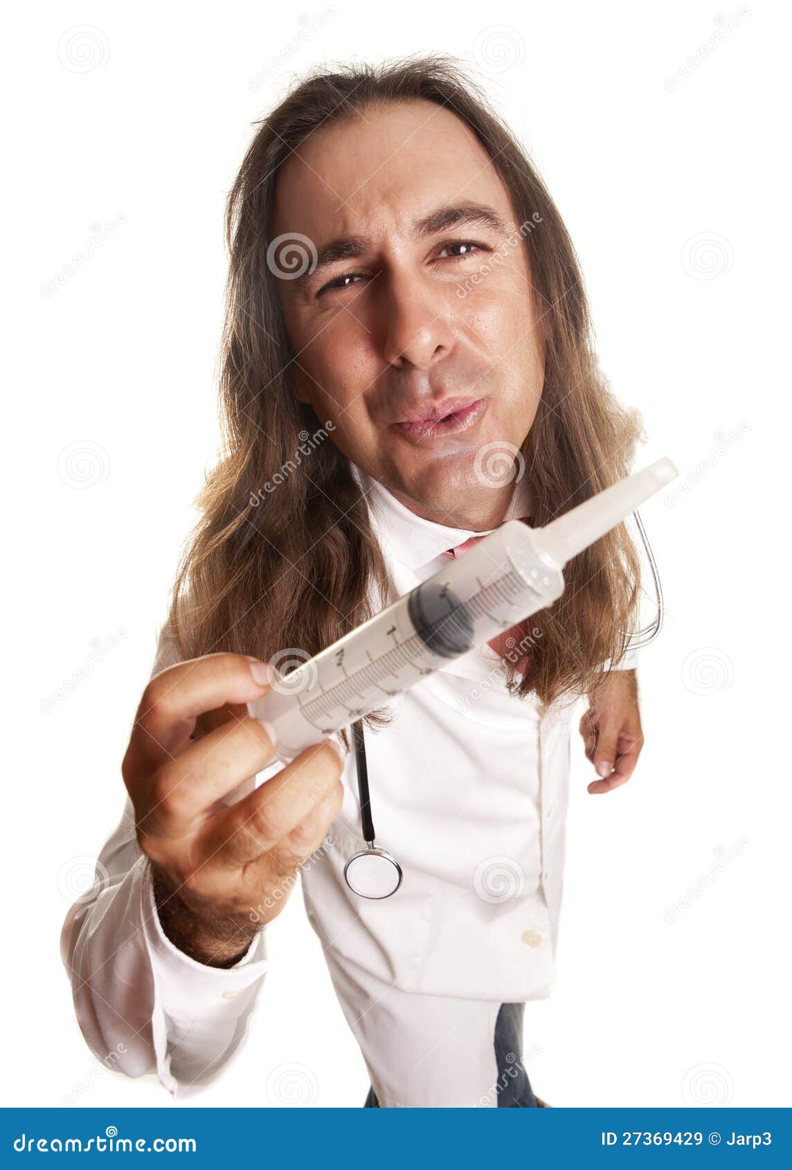 Seringa grande imagem de stock. Imagem de isolado, medicina - 27369429