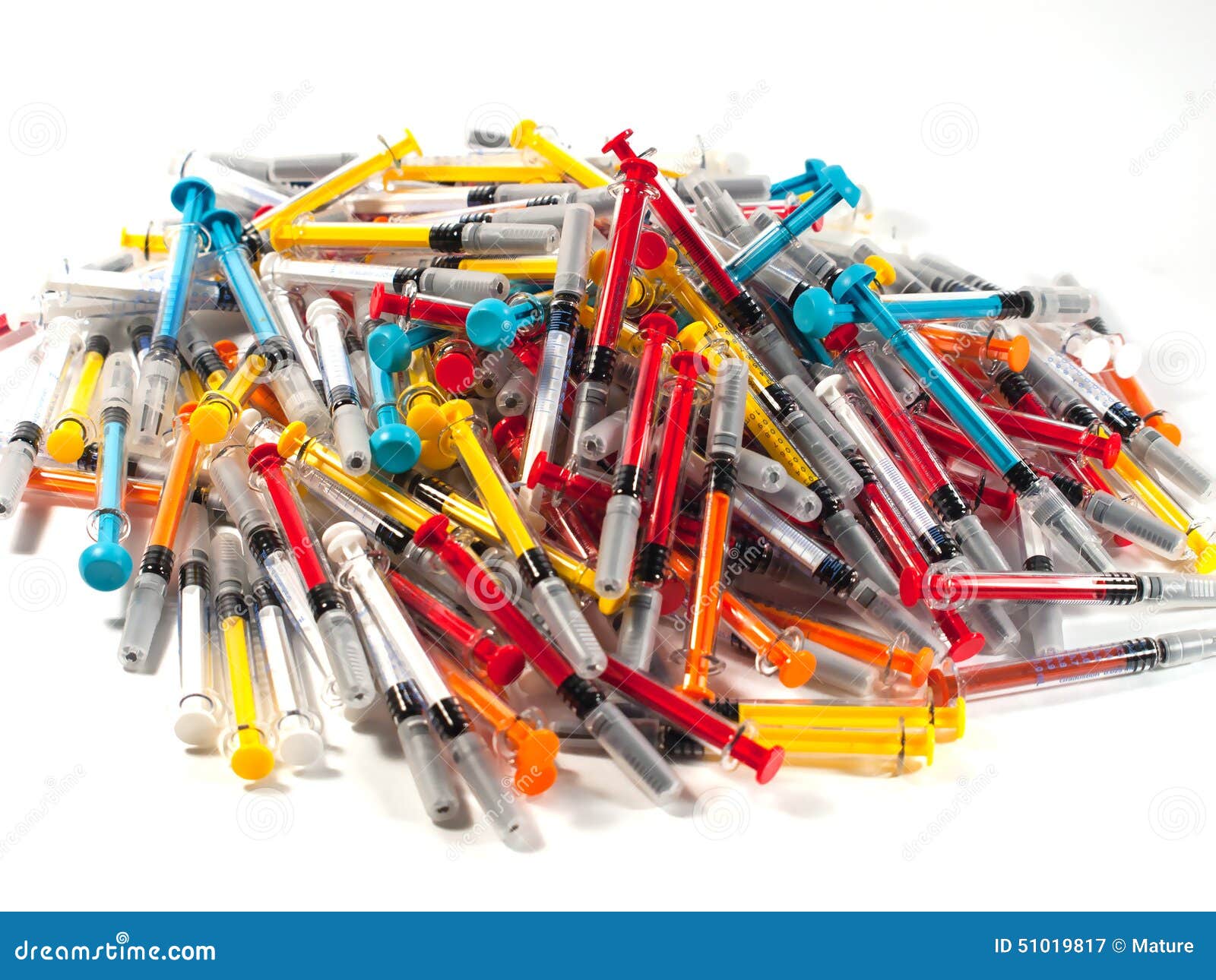 Seringas De Cores Diferentes Imagem de Stock - Imagem de equipamento ...