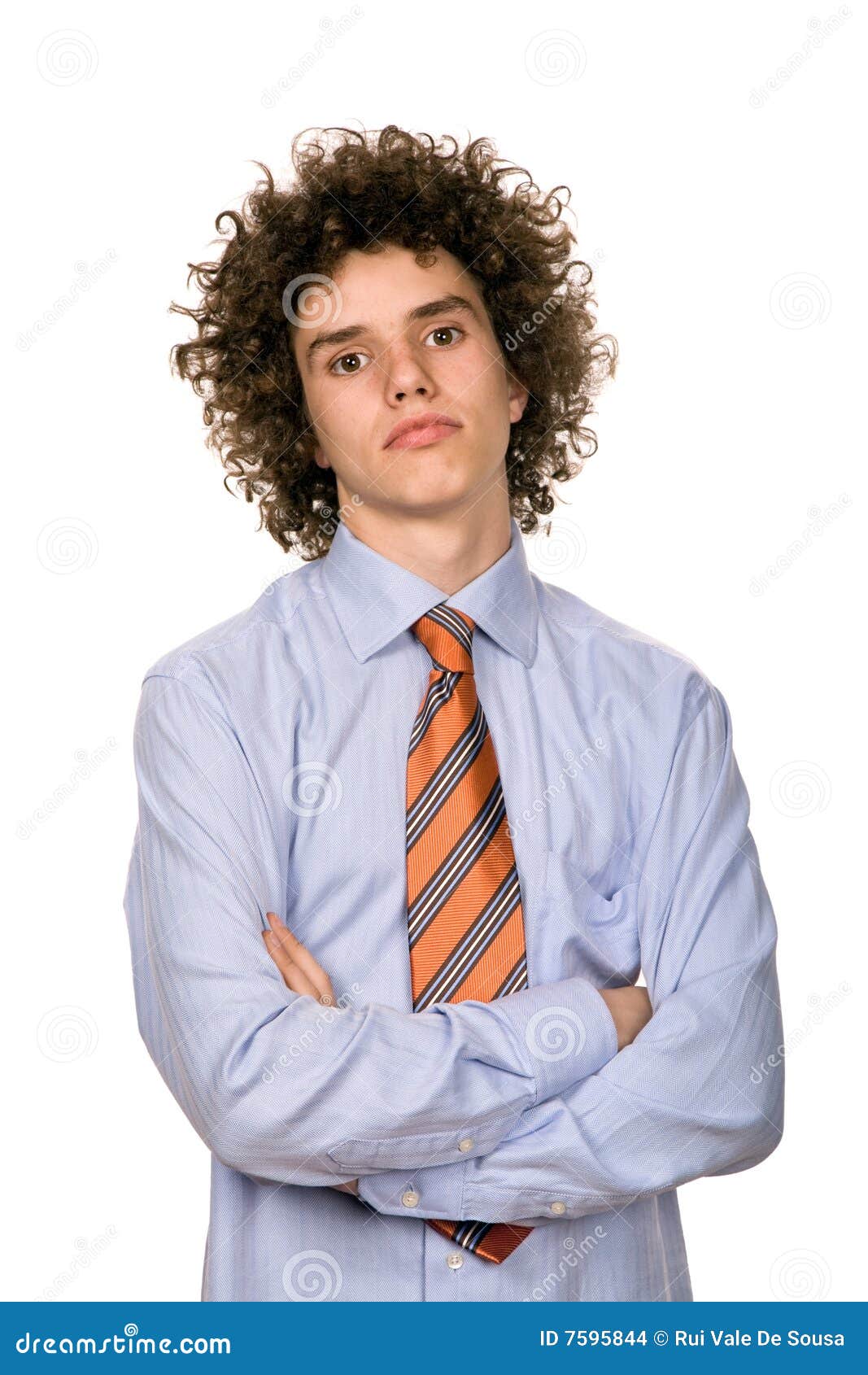 Serio foto de archivo. Imagen de concentrado, hombre, retrato - 7595844