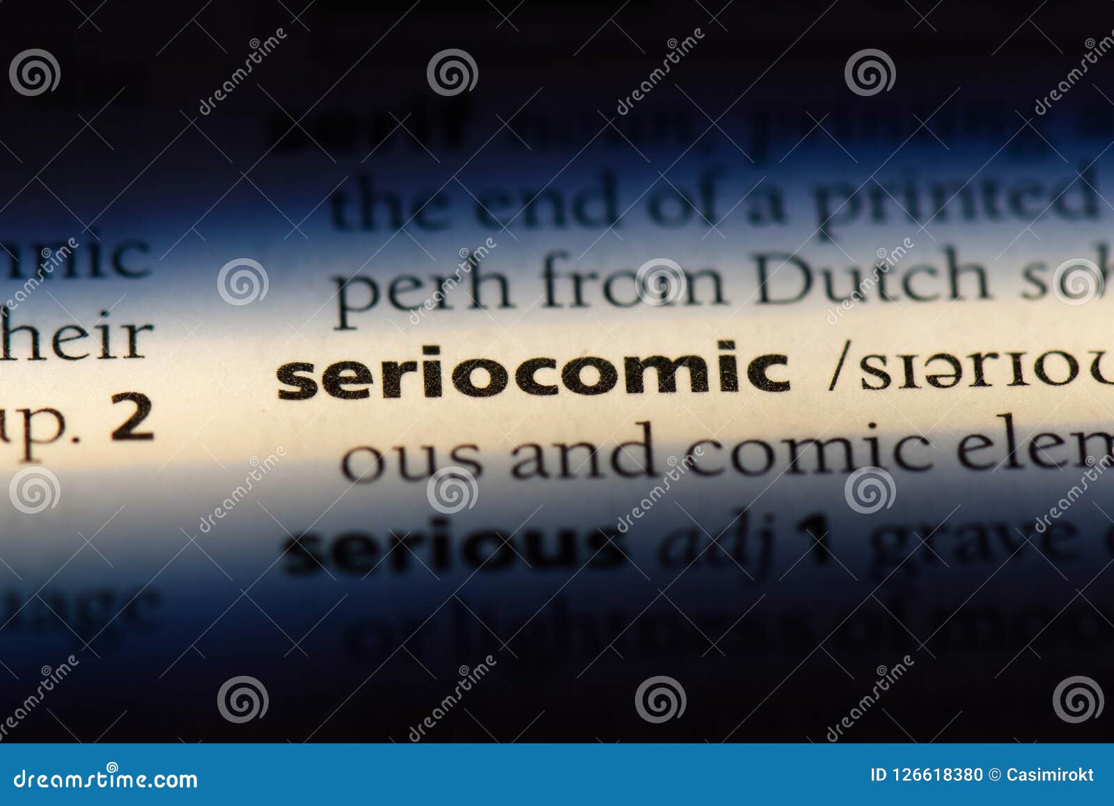 Seriocomic stock photo. Image of dictionary, writing - 126618380