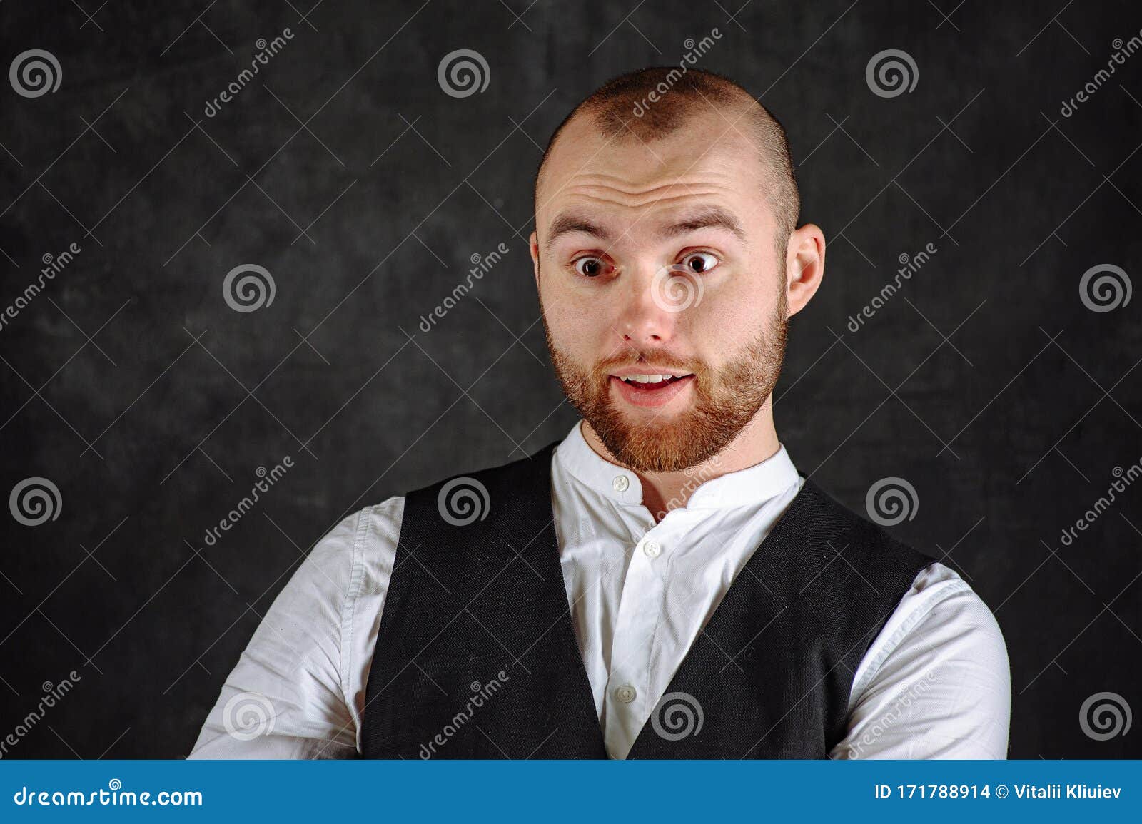 Serios man in studio stock photo. Image of exercise - 171788914