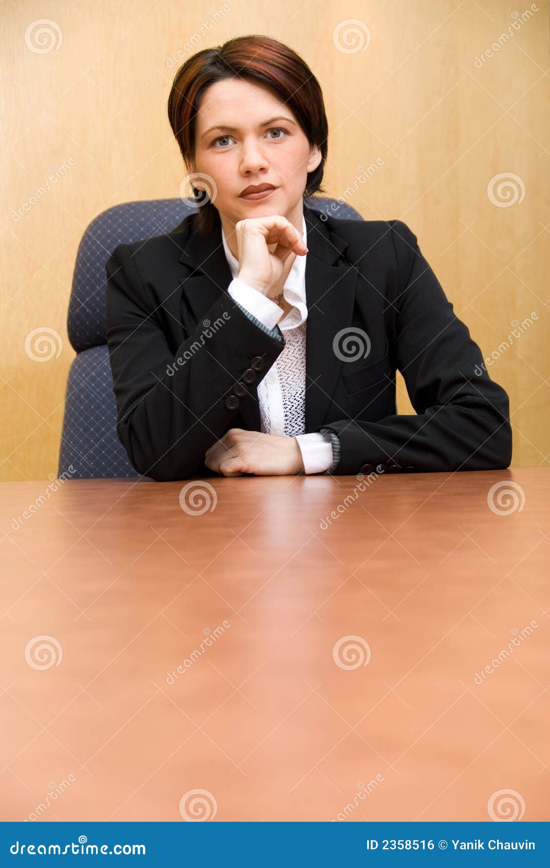 Serious stock photo. Image of meeting, suit, business - 2358516