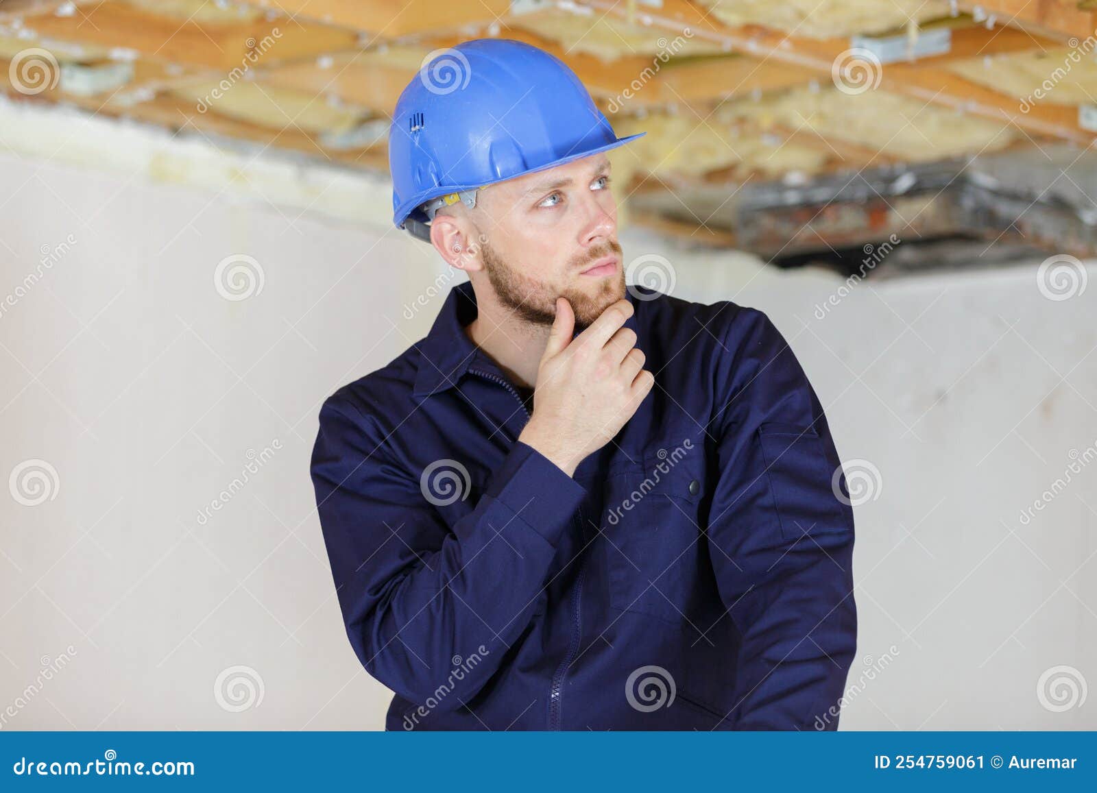 Serious architect thinking stock image. Image of correcttheplan - 254759061