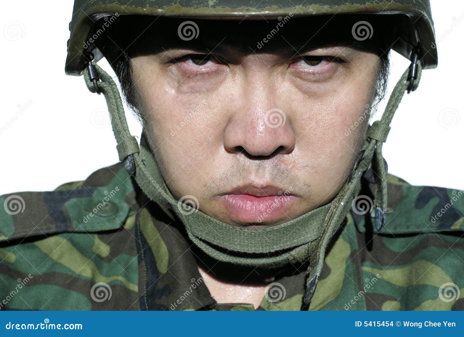 Serious asian soldier stock photo. Image of grim, chinese - 5415454
