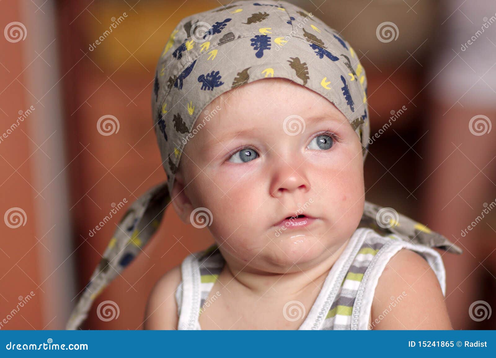 Serious baby stock image. Image of lifestyles, serene - 15241865