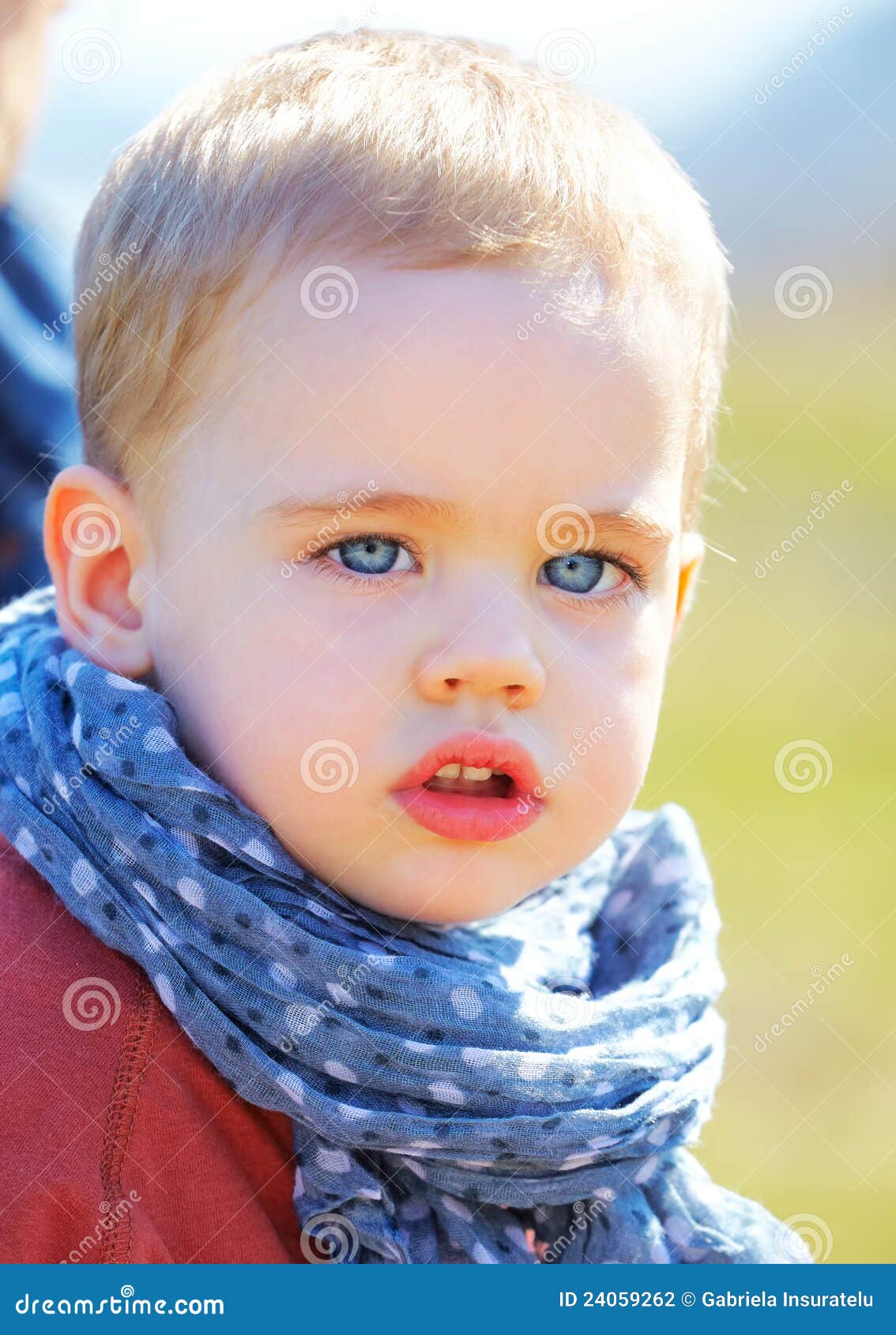 Serious baby boy stock photo. Image of eyes, daylight - 24059262