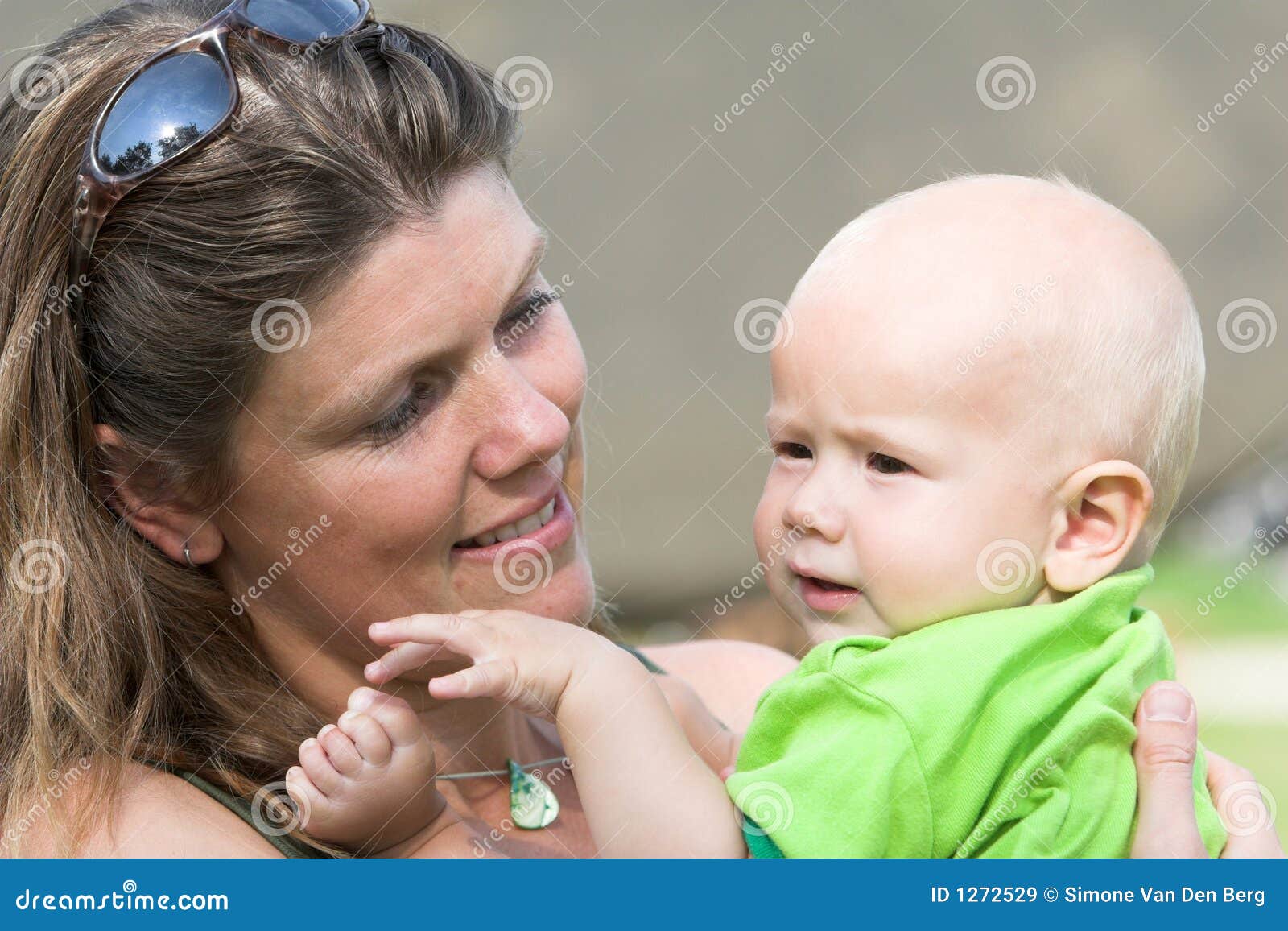 Serious baby-look stock image. Image of caucasian, baby - 1272529