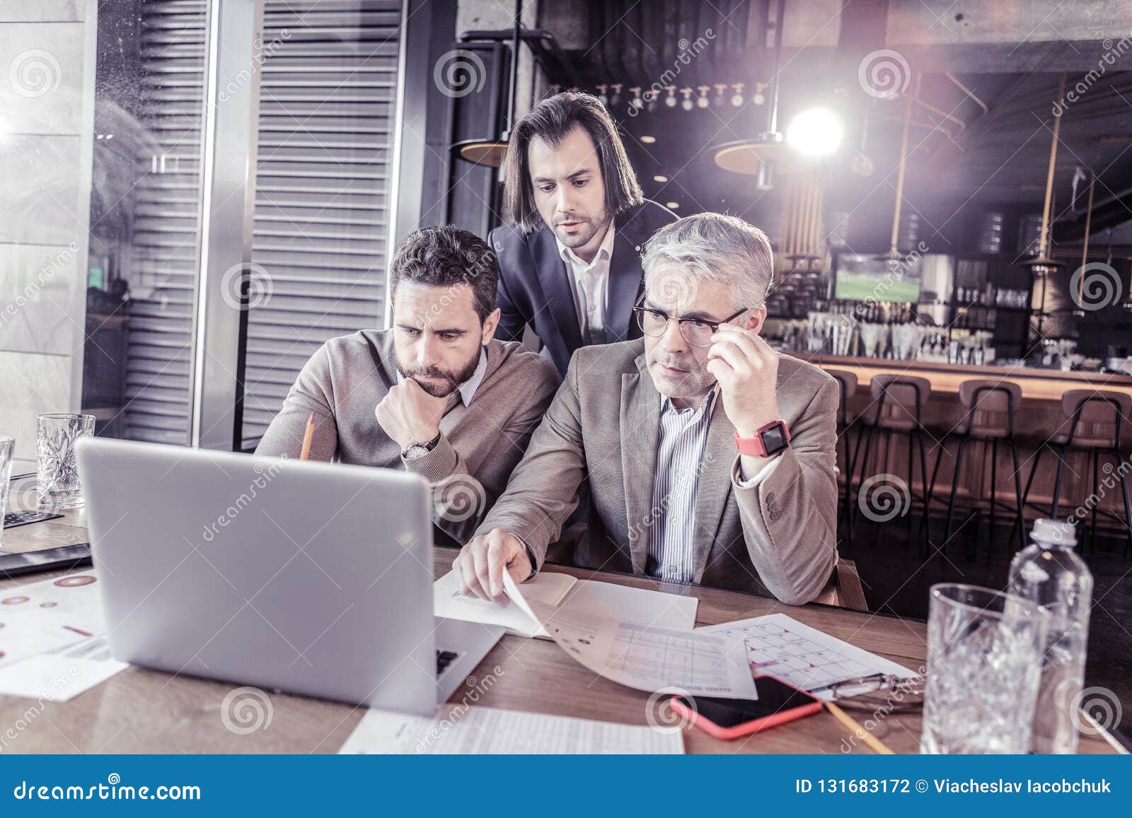 Serious Bearded Man Being Deep in Thoughts Stock Photo - Image of ...