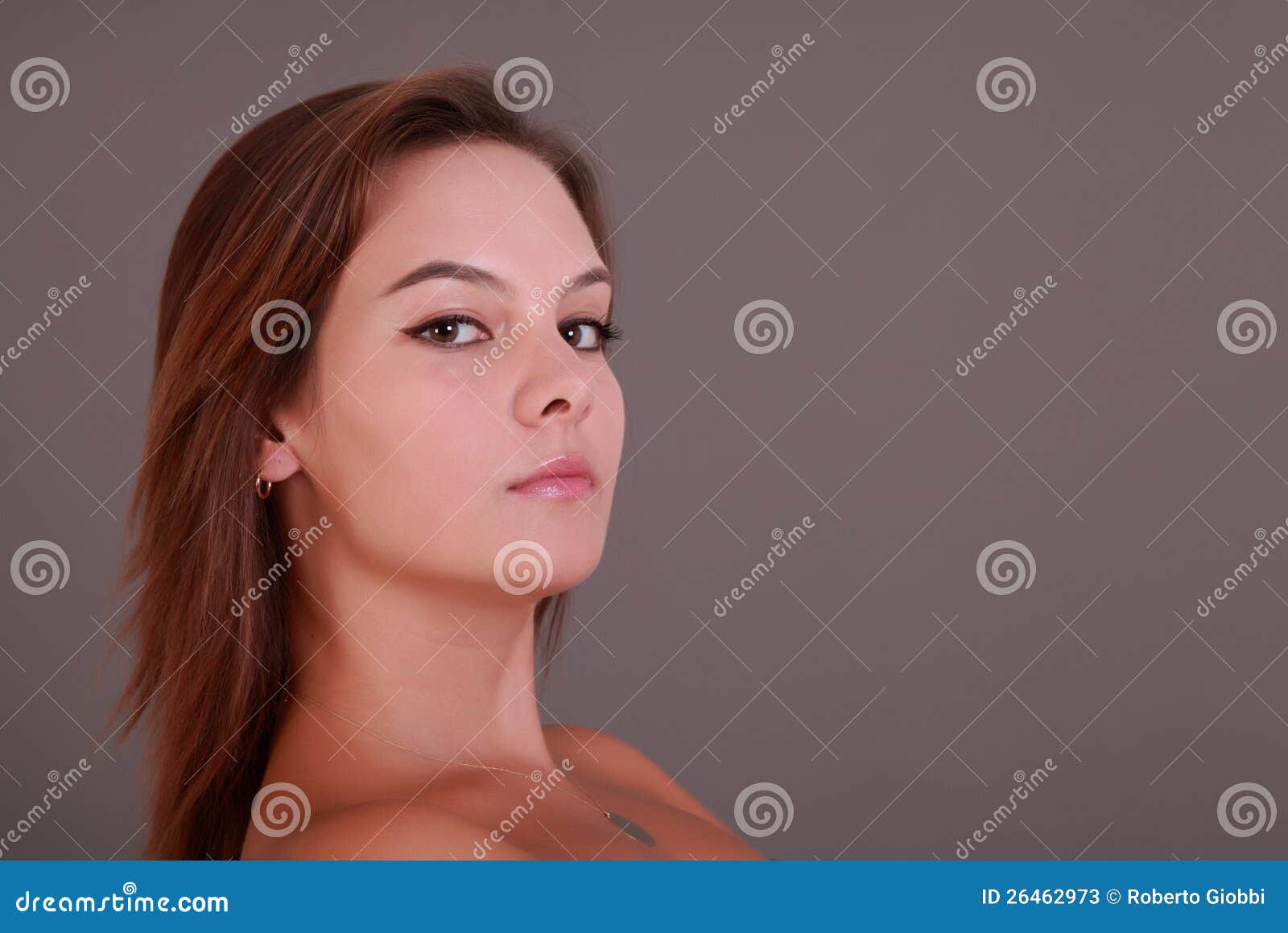 Serious beautiful girl stock image. Image of female, nice - 26462973