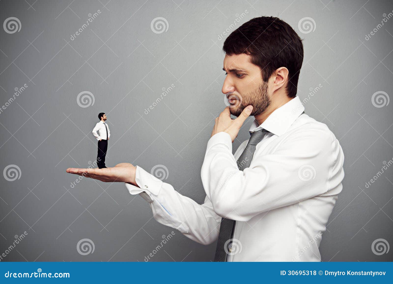 Serious Boss Considering the Employer Stock Photo - Image of ...