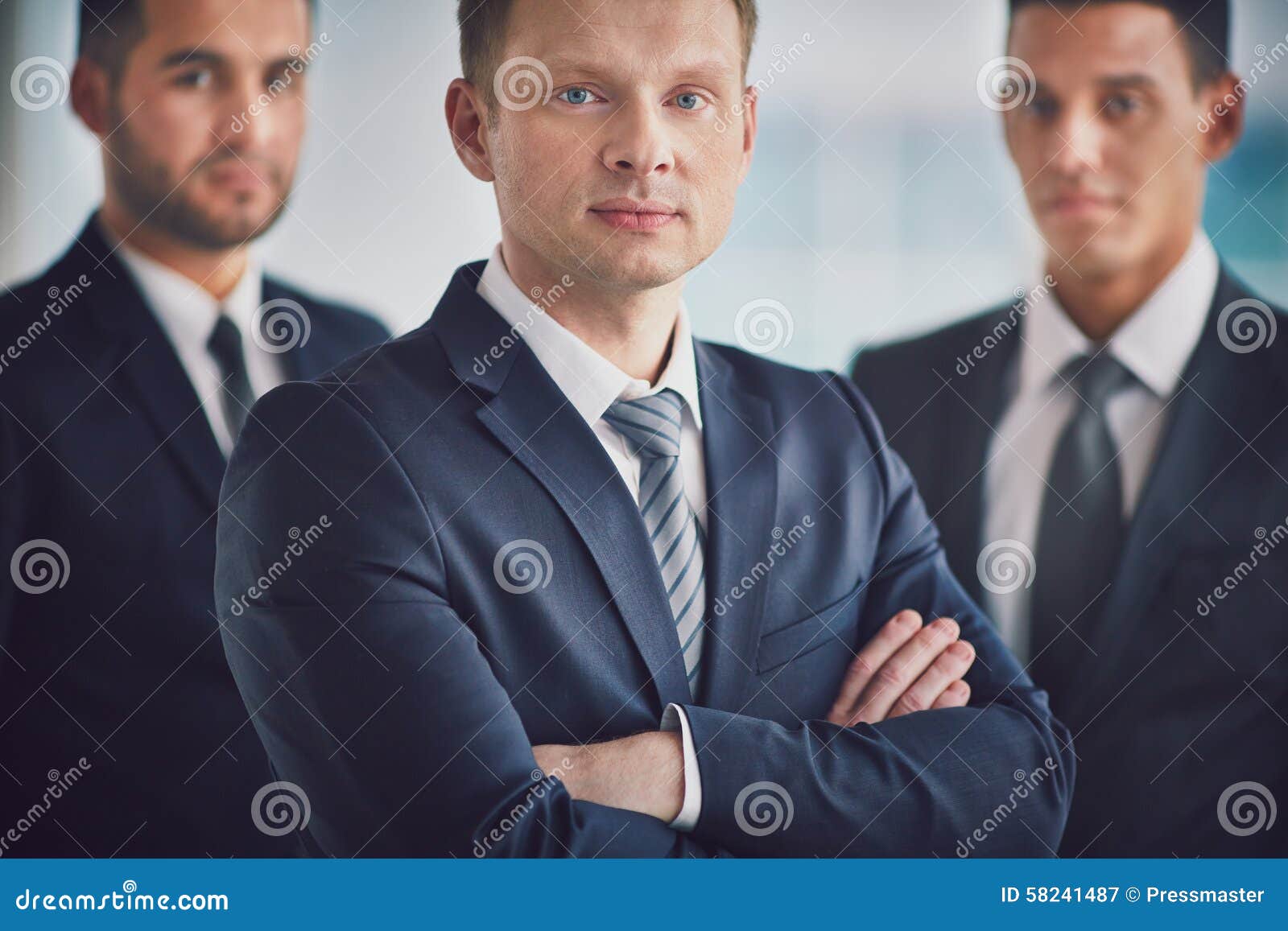 Serious boss stock image. Image of foreground, handsome - 58241487