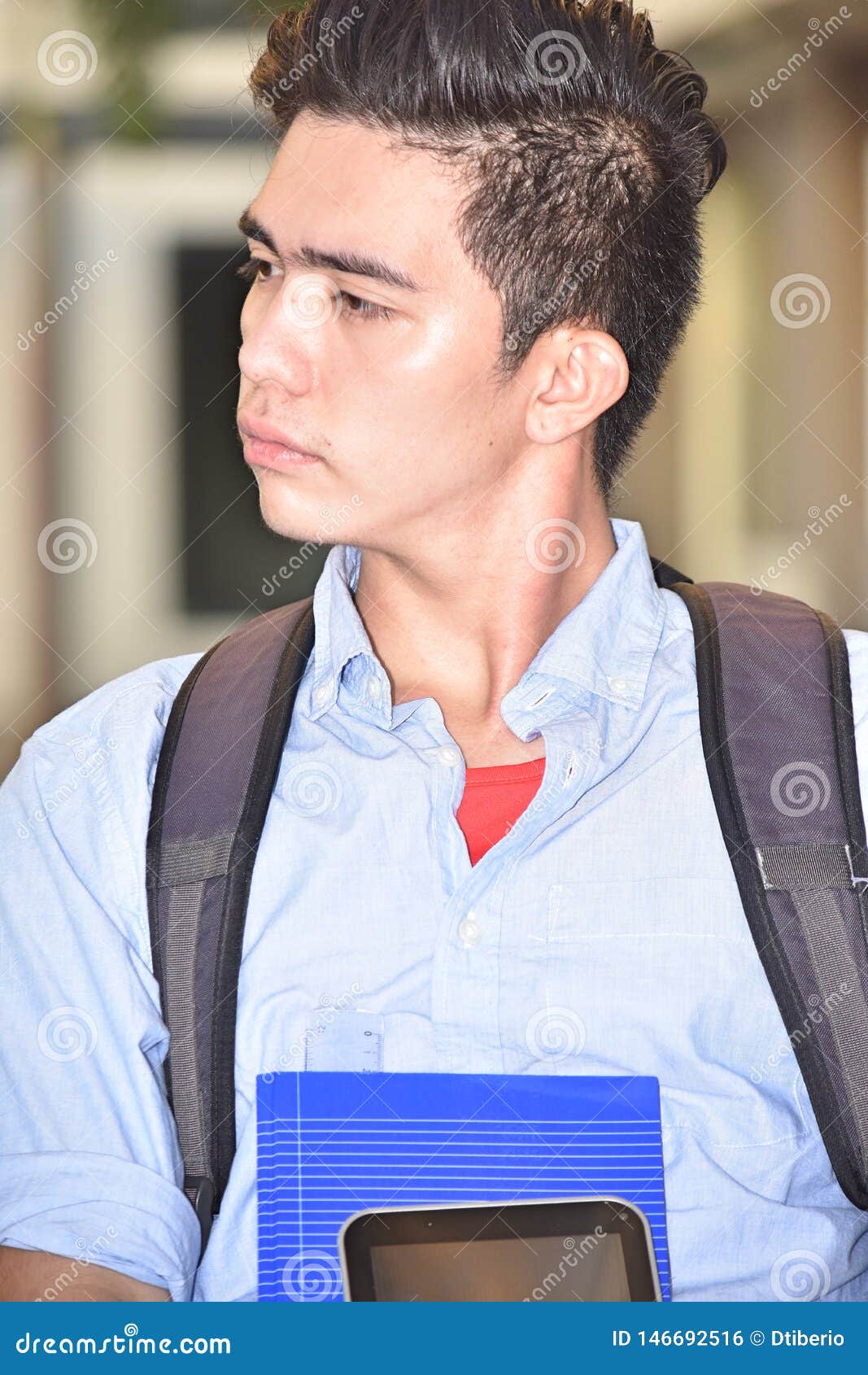 A Serious Boy Student stock photo. Image of pupil, indifferent - 146692516