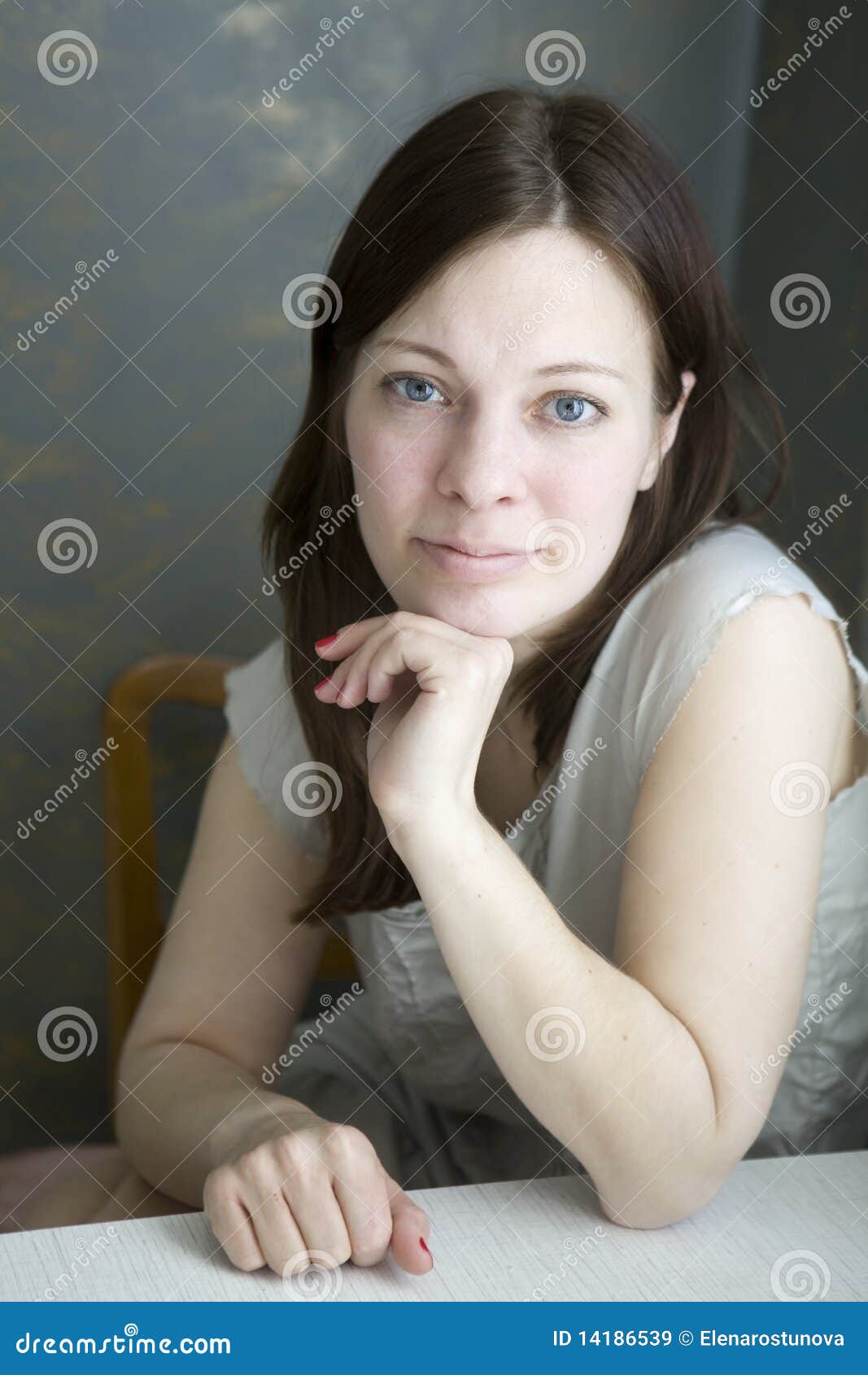 Serious brunette woman stock image. Image of girl, mature - 14186539