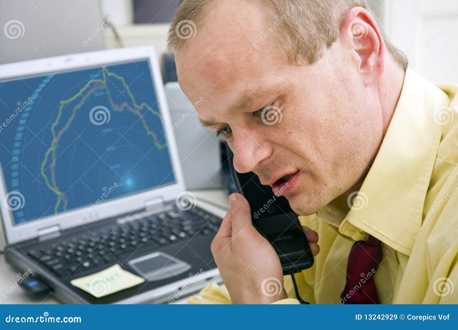 Serious business call stock image. Image of analyst, horn - 13242929
