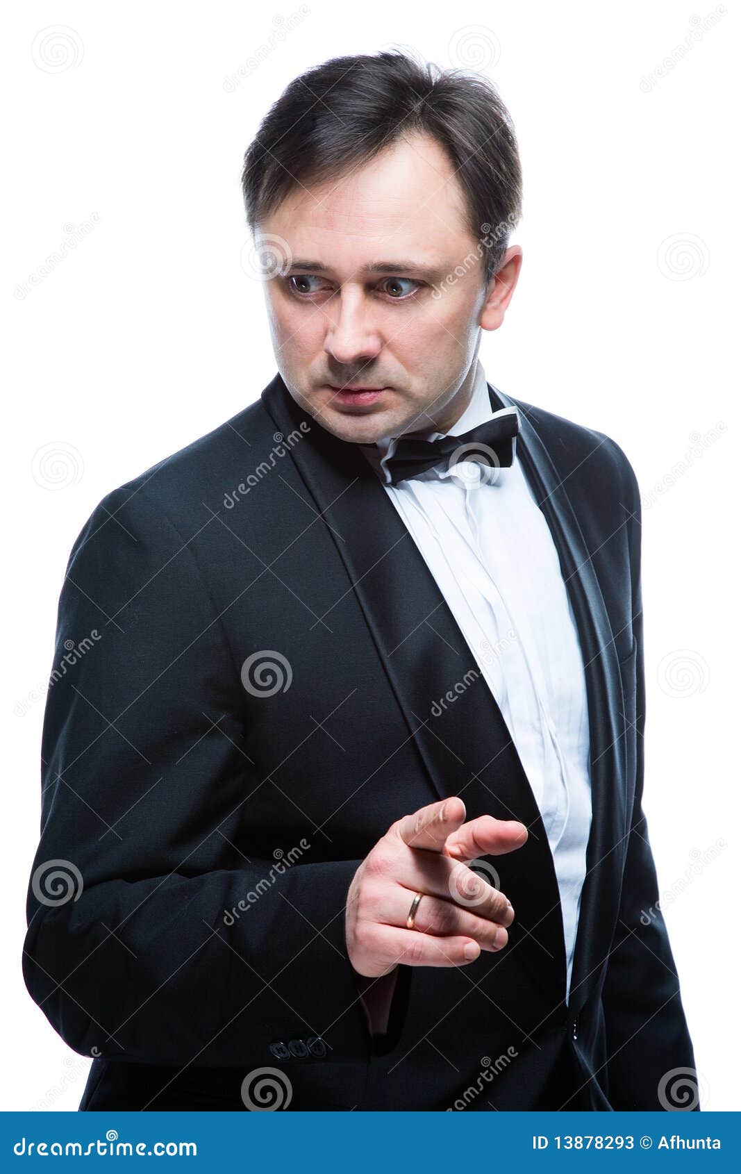 Serious business man stock image. Image of fear, emotional - 13878293