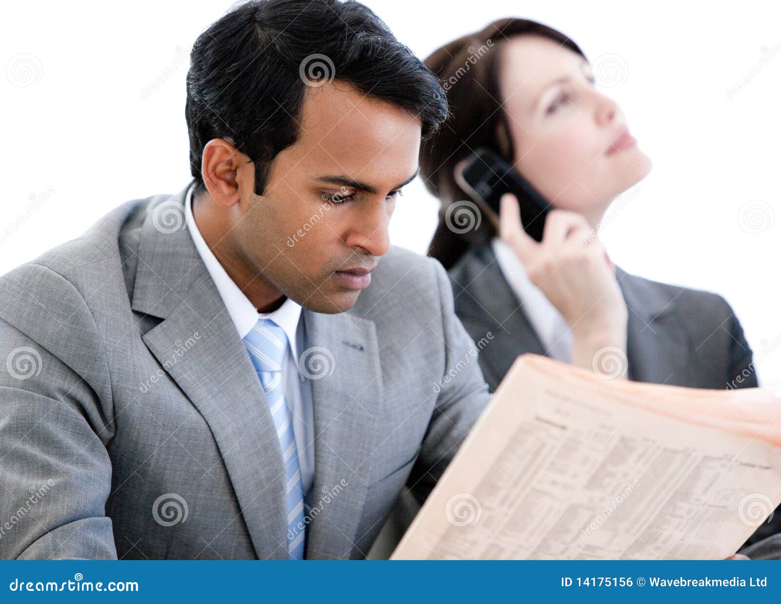 Serious Business People Relaxing Stock Photo - Image of communication ...