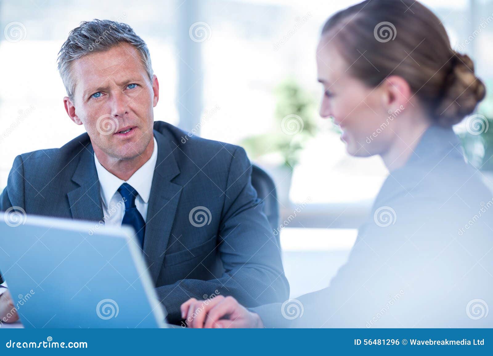 Serious Business People Working Together Stock Photo - Image of indoors ...