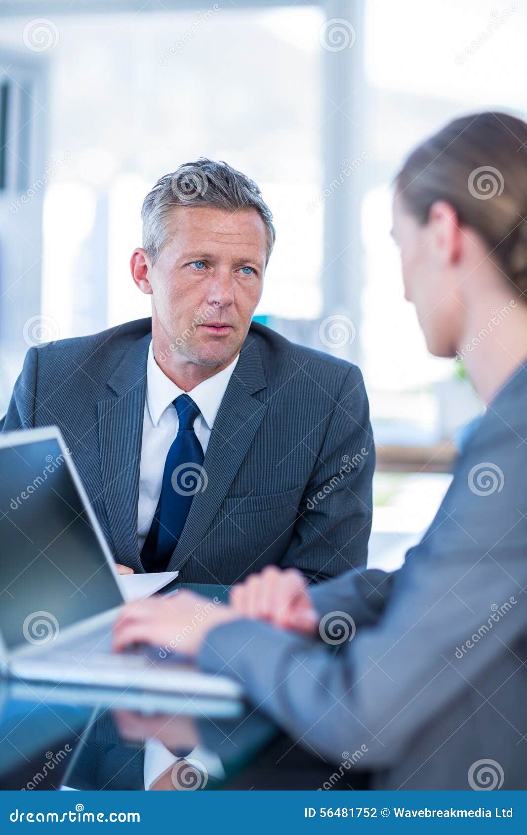 Serious Business People Working Together Stock Photo - Image of ...