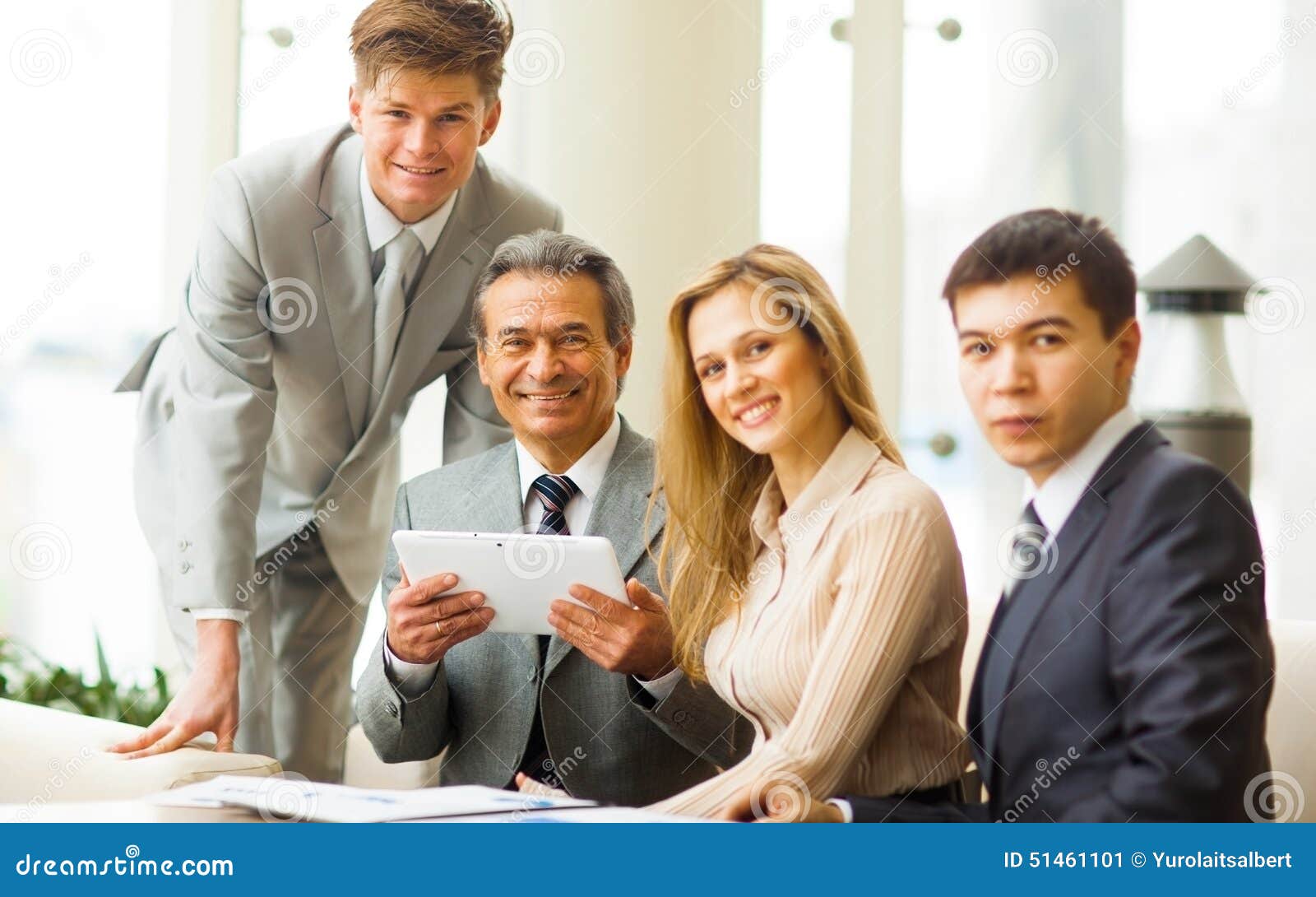 Serious business team stock image. Image of colleagues - 51461101