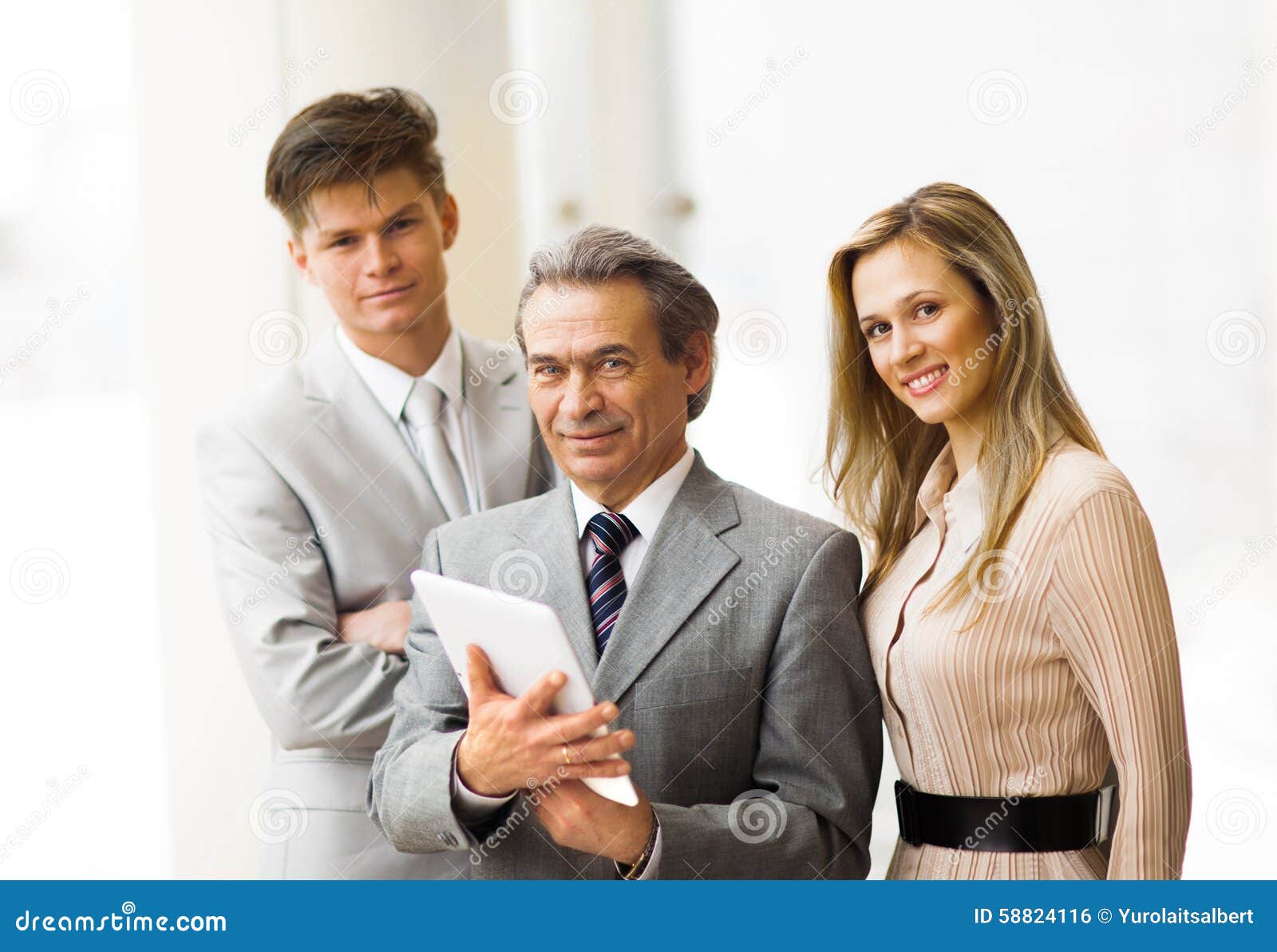 Serious business team stock photo. Image of online, computer - 58824116