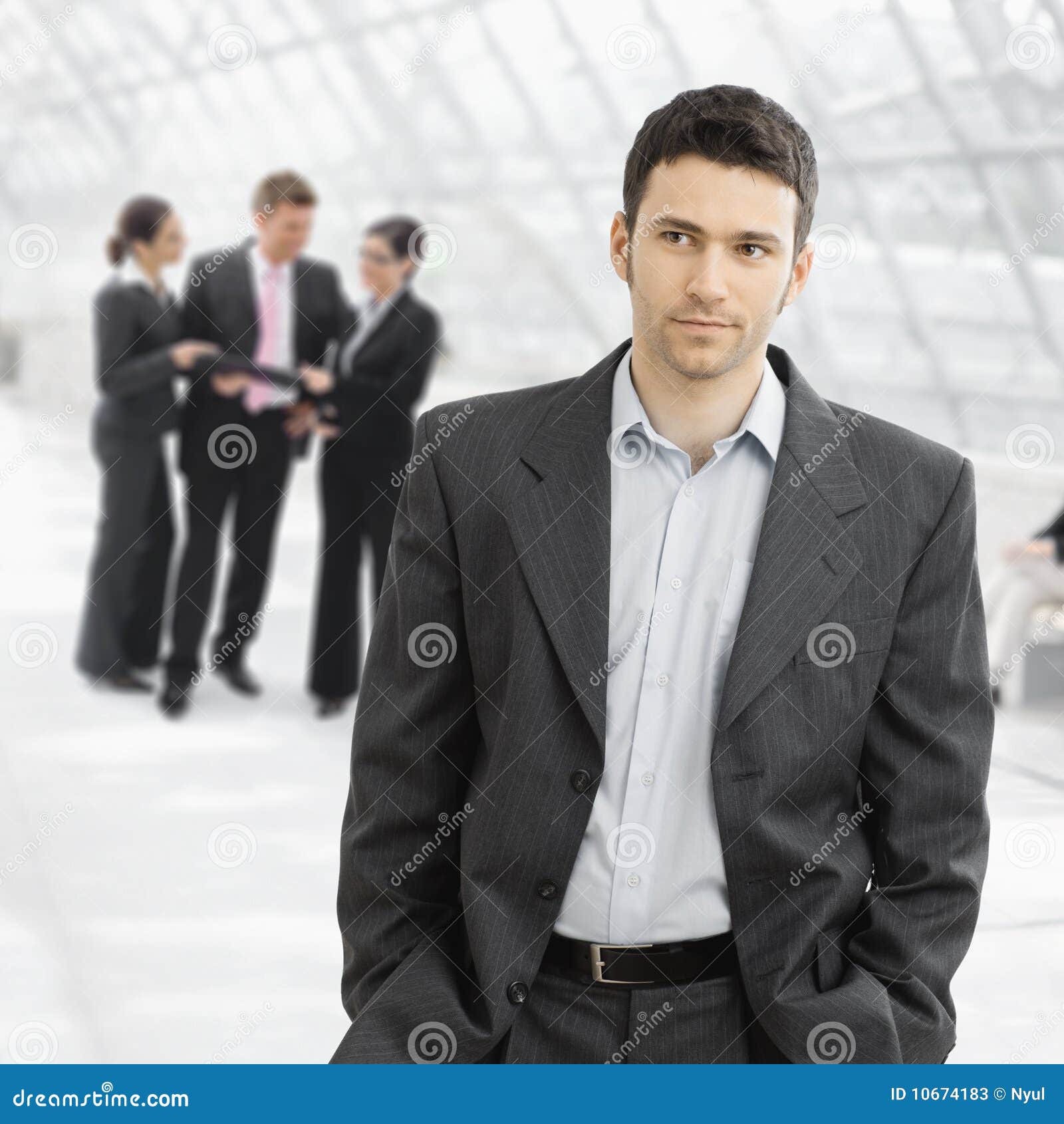 Serious businessman stock image. Image of casual, caucasian - 10674183