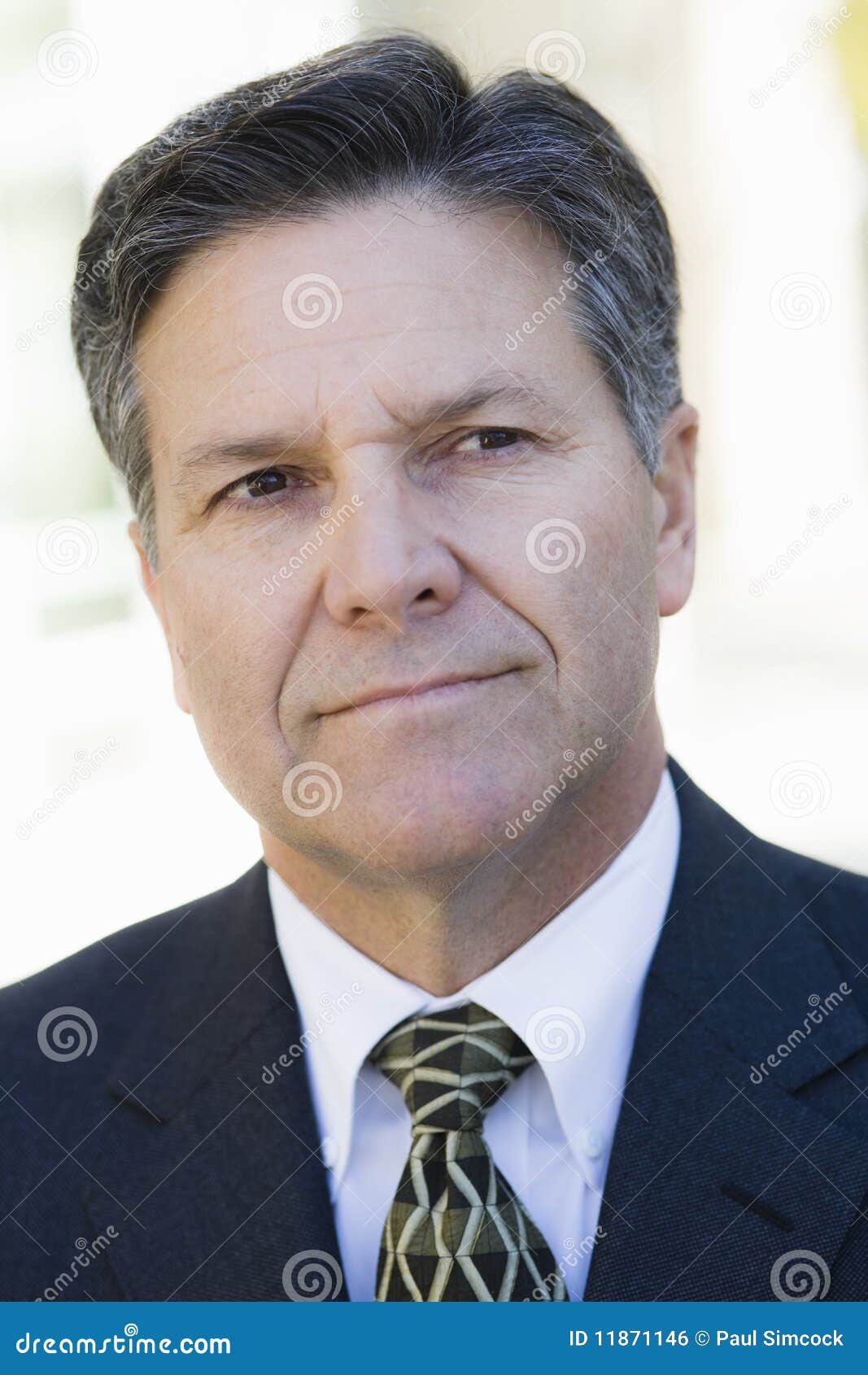 Serious Businessman stock photo. Image of confidence - 11871146