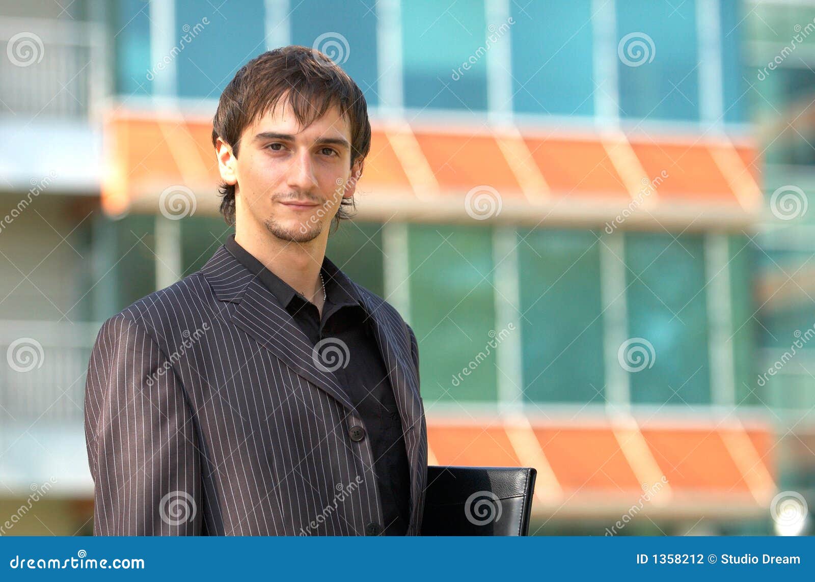 Serious Businessman stock photo. Image of livelihood, headed - 1358212