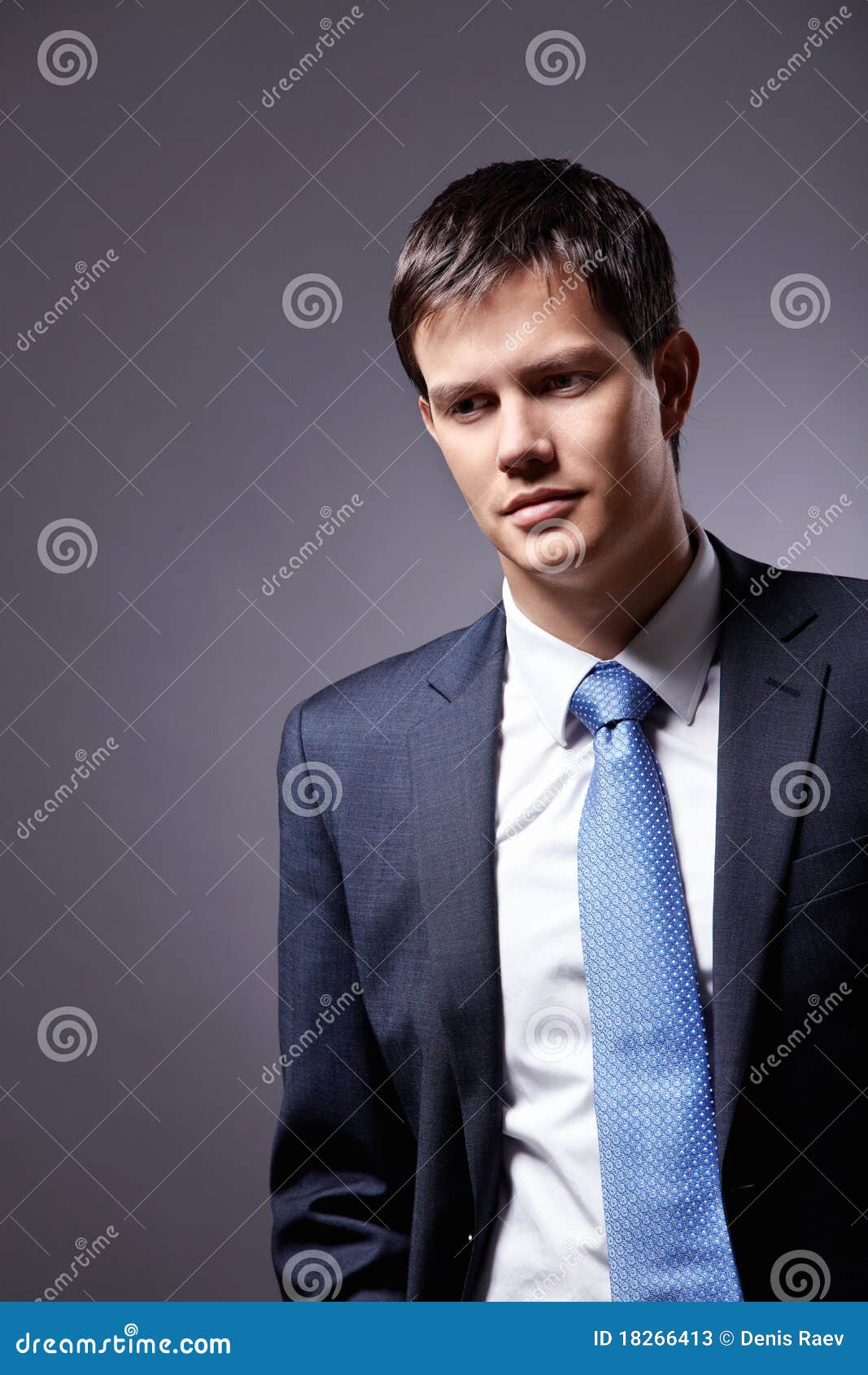 Serious businessman stock image. Image of isolated, mature - 18266413