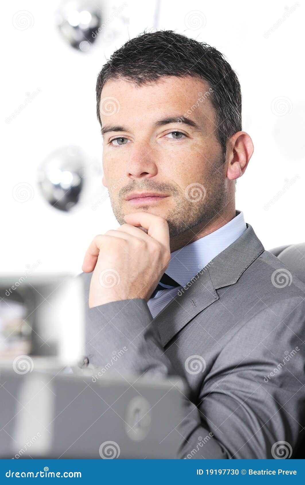 Serious businessman stock photo. Image of manager, handsome - 19197730