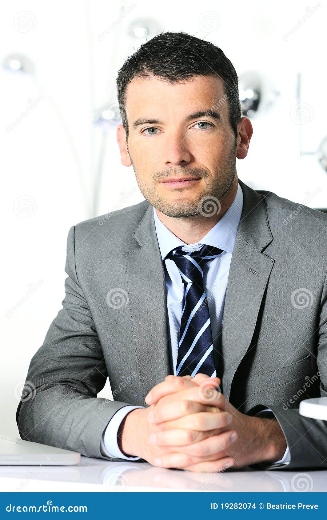 Serious businessman stock photo. Image of middle, business - 19282074