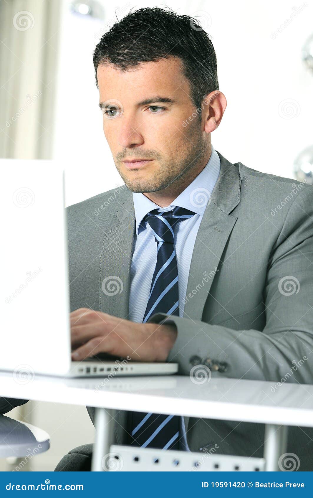 Serious businessman stock photo. Image of male, attractive - 19591420