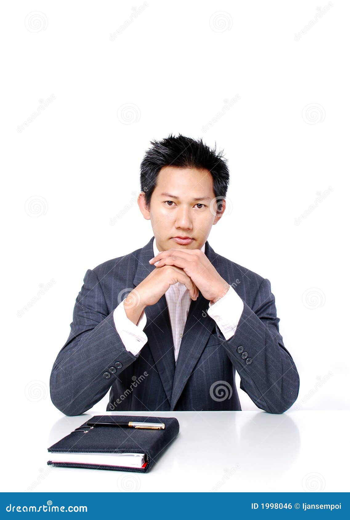 Serious businessman stock photo. Image of single, male - 1998046