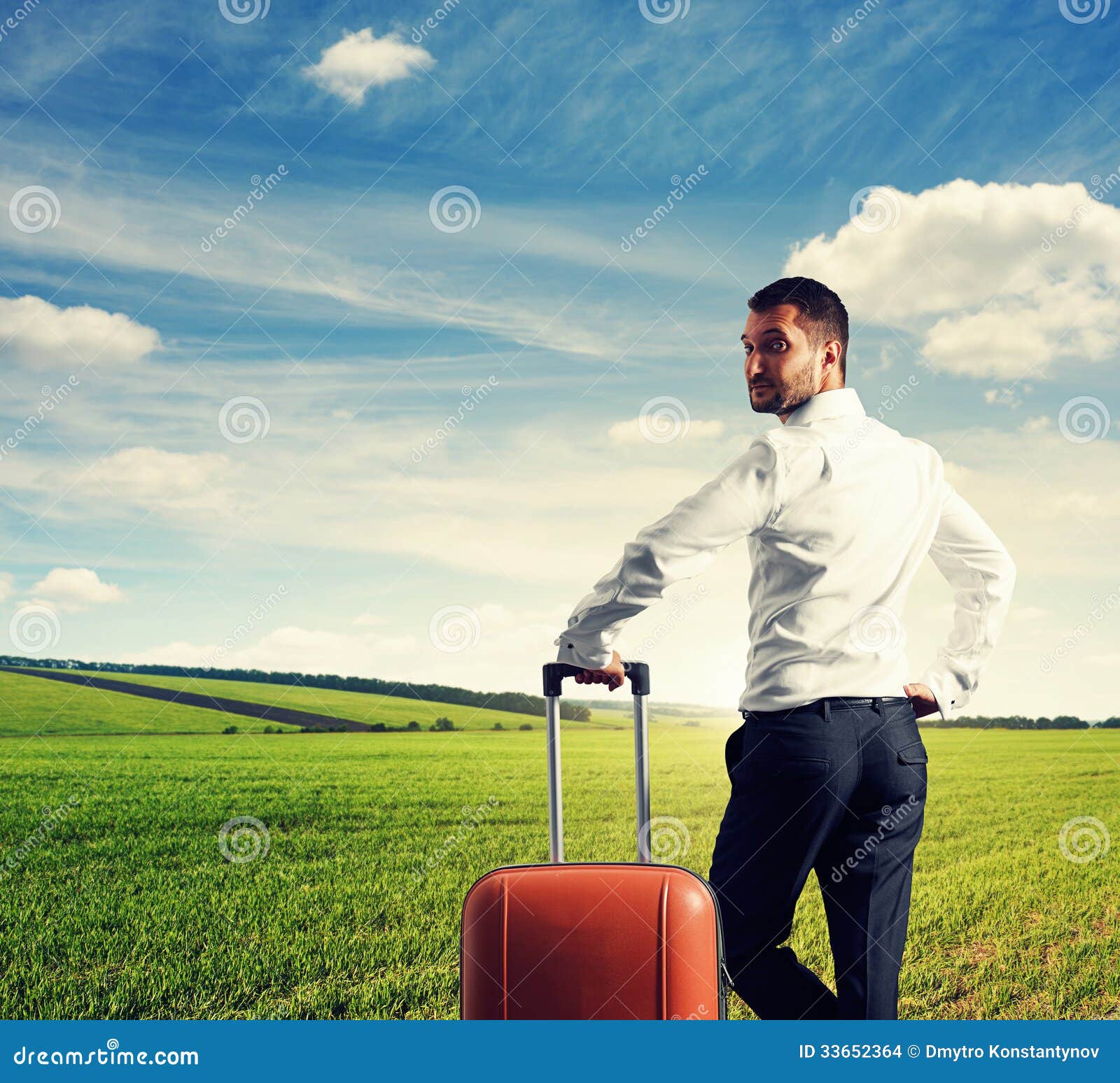 Serious Businessman Looking Around Stock Photo - Image of forward, away ...