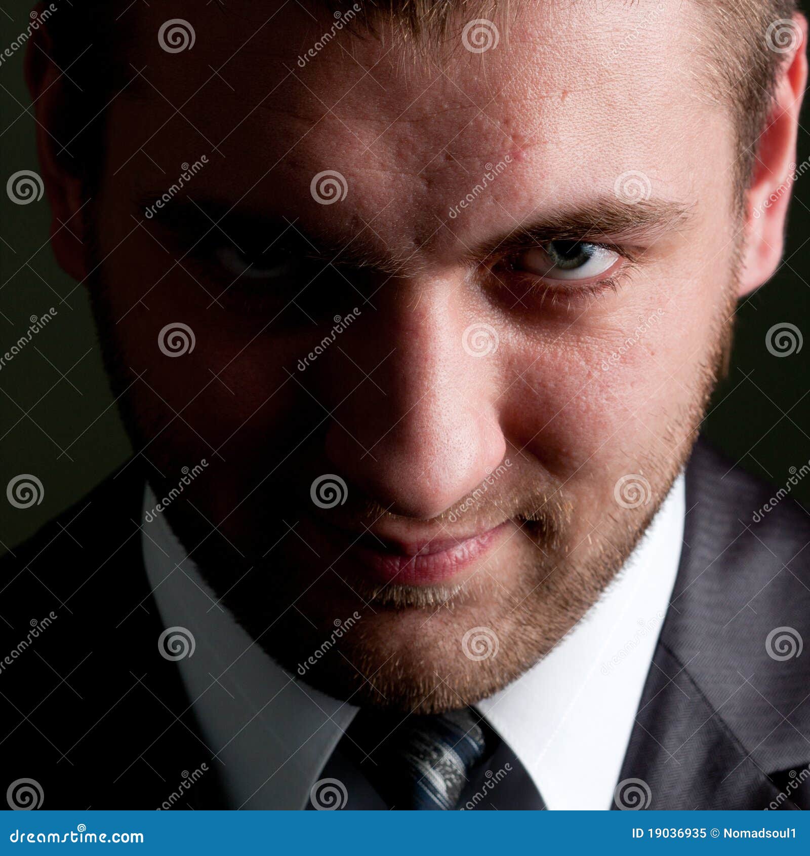 Serious Businessman Looking To You Stock Image - Image of collar ...