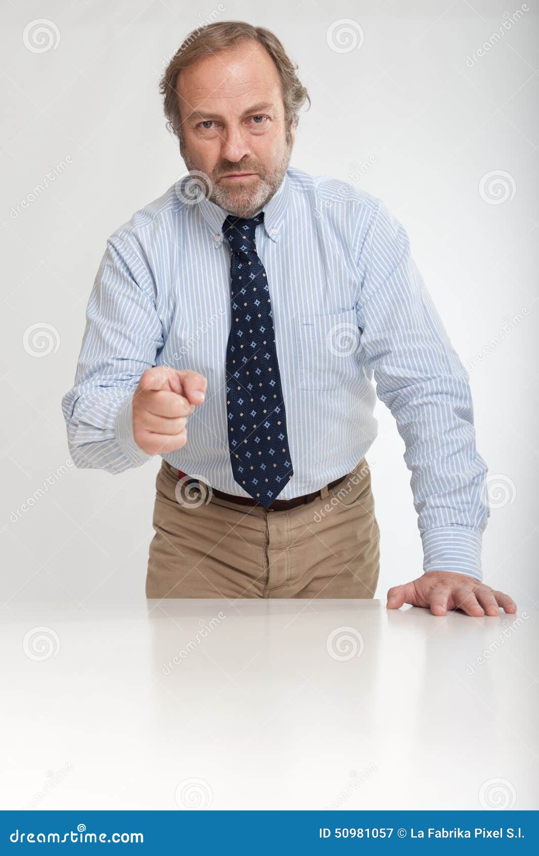 Serious Businessman Pointing His Finger Stock Image - Image of serious ...