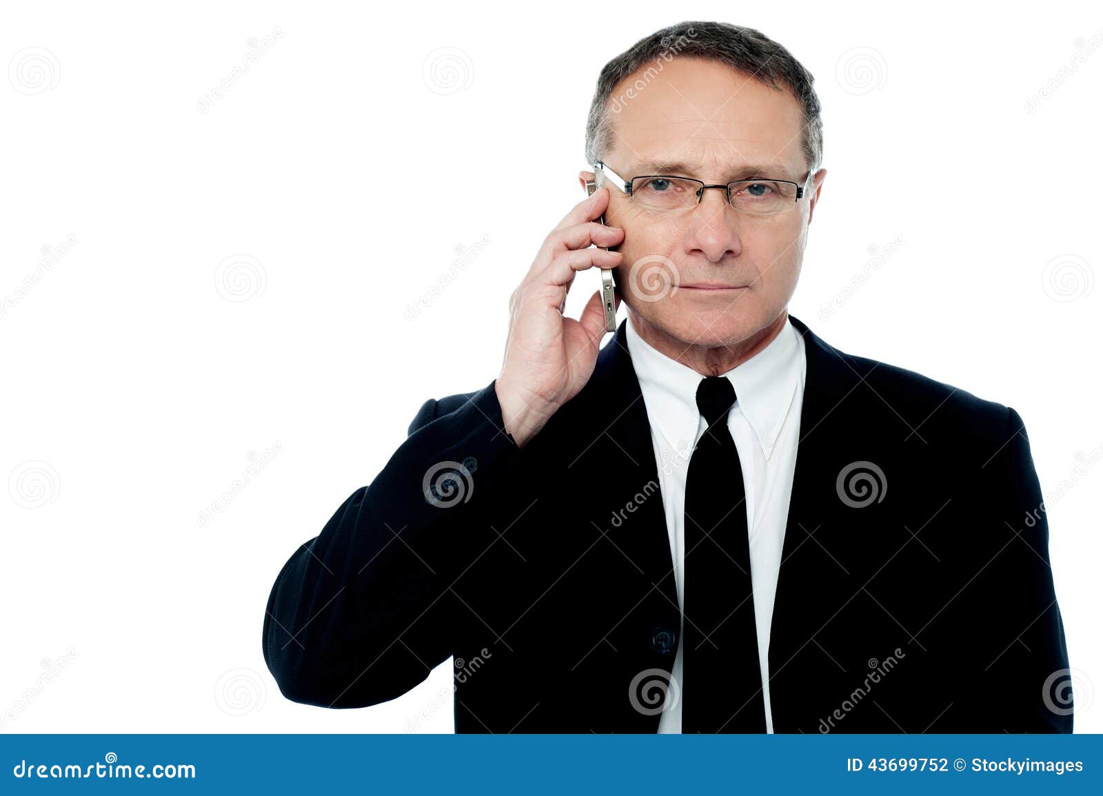 Serious Businessman Talking on the Phone Stock Photo - Image of company ...