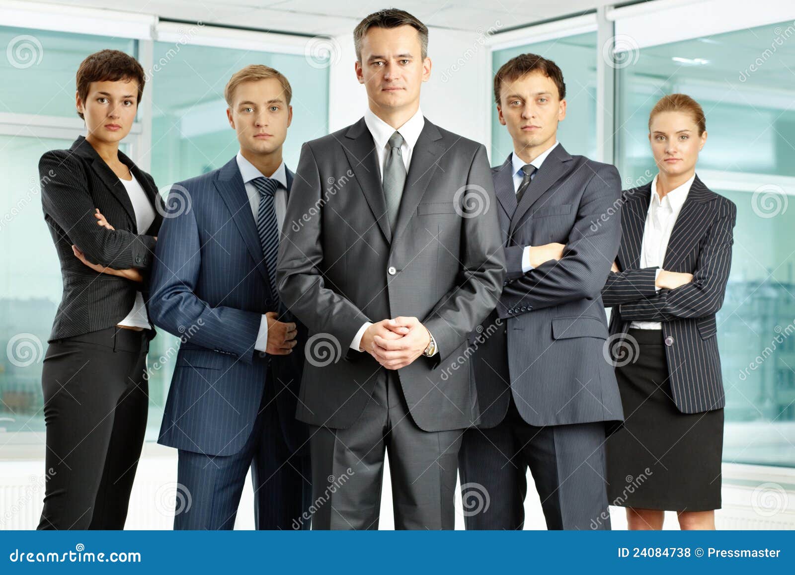 Serious businessteam stock photo. Image of corporation - 24084738
