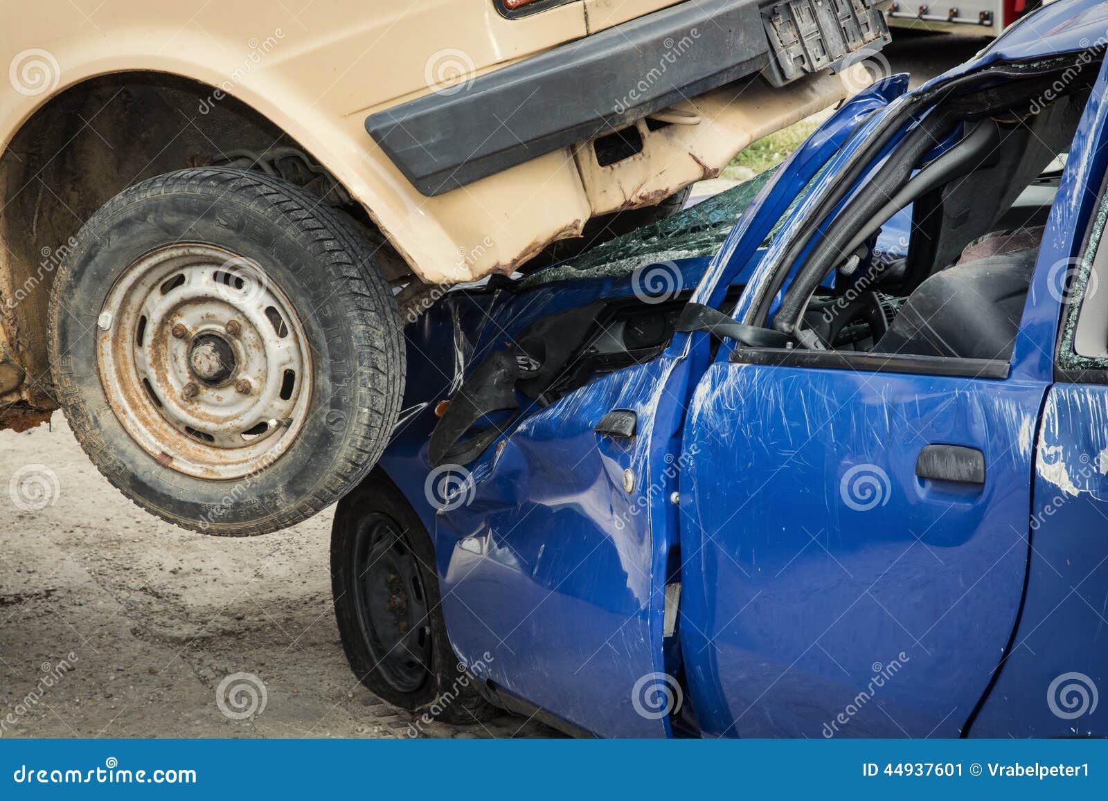 Serious car accident stock image. Image of demolished - 44937601