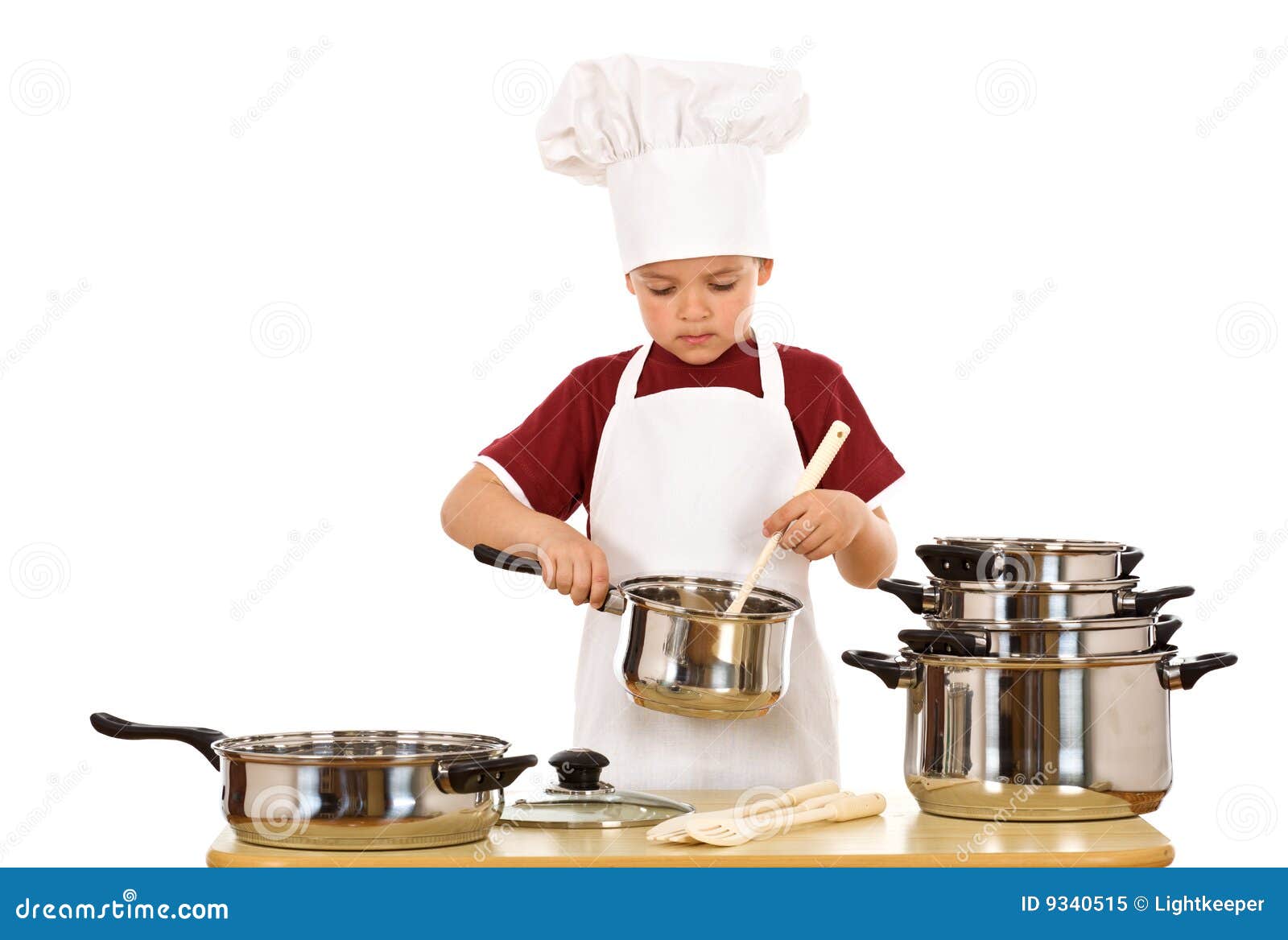 Serious Chef Checking the Food Stock Image - Image of serious, shiny ...