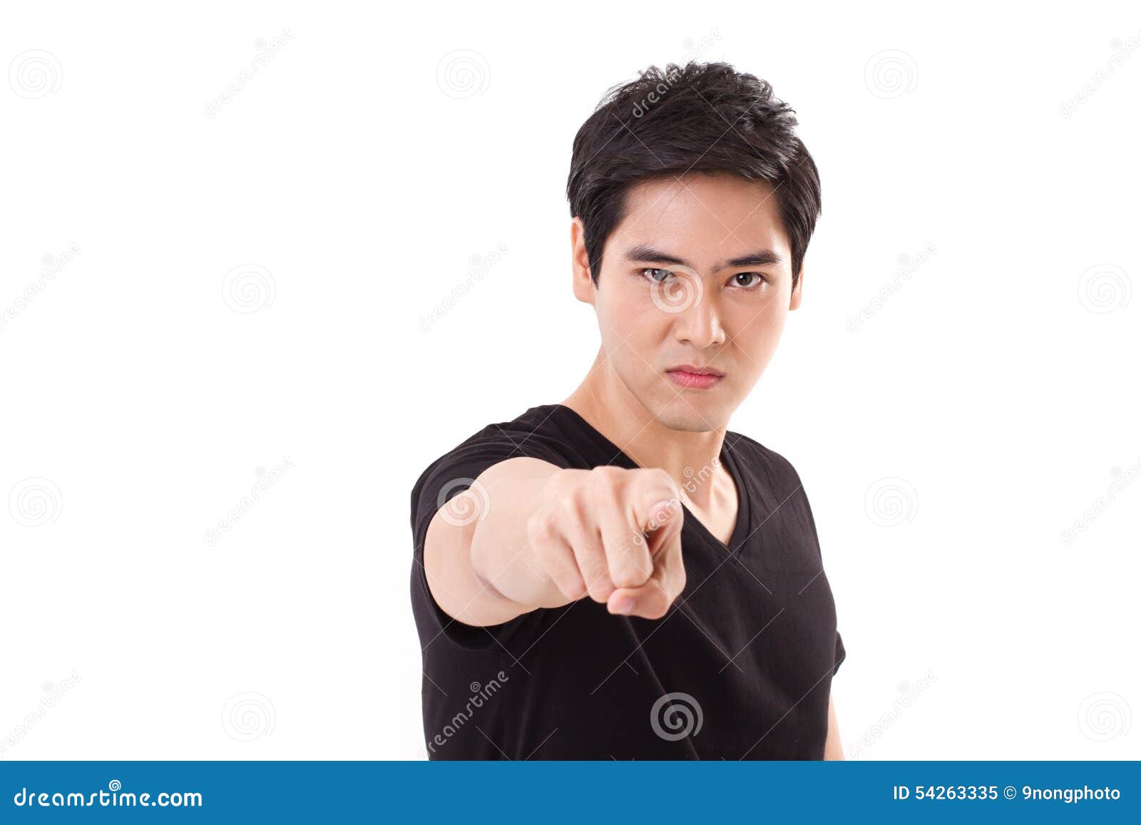 Serious, Confident, Angry Man Pointing at You Stock Image - Image of ...