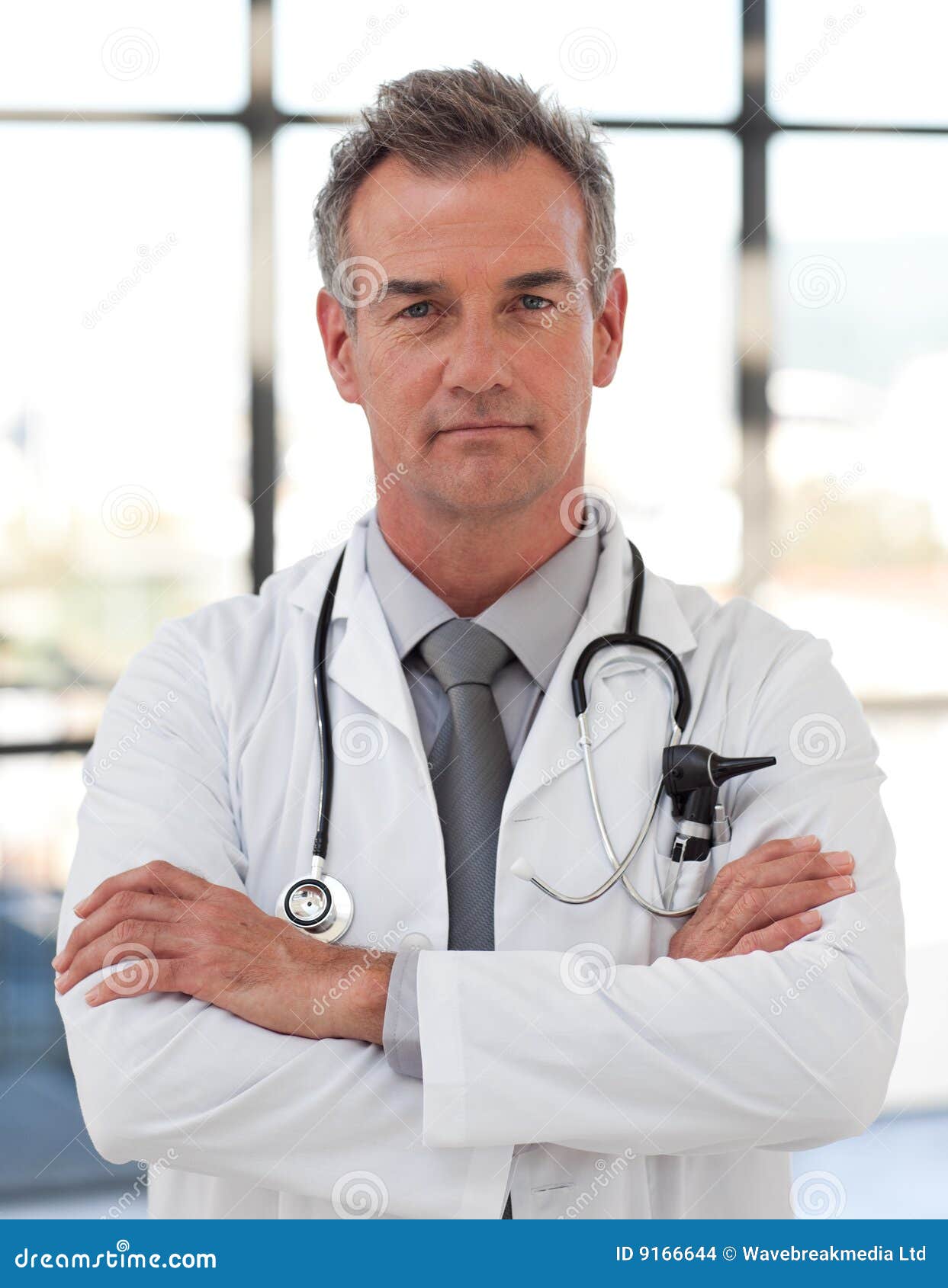 Serious and Confident Doctor Stock Photo - Image of natural, person ...