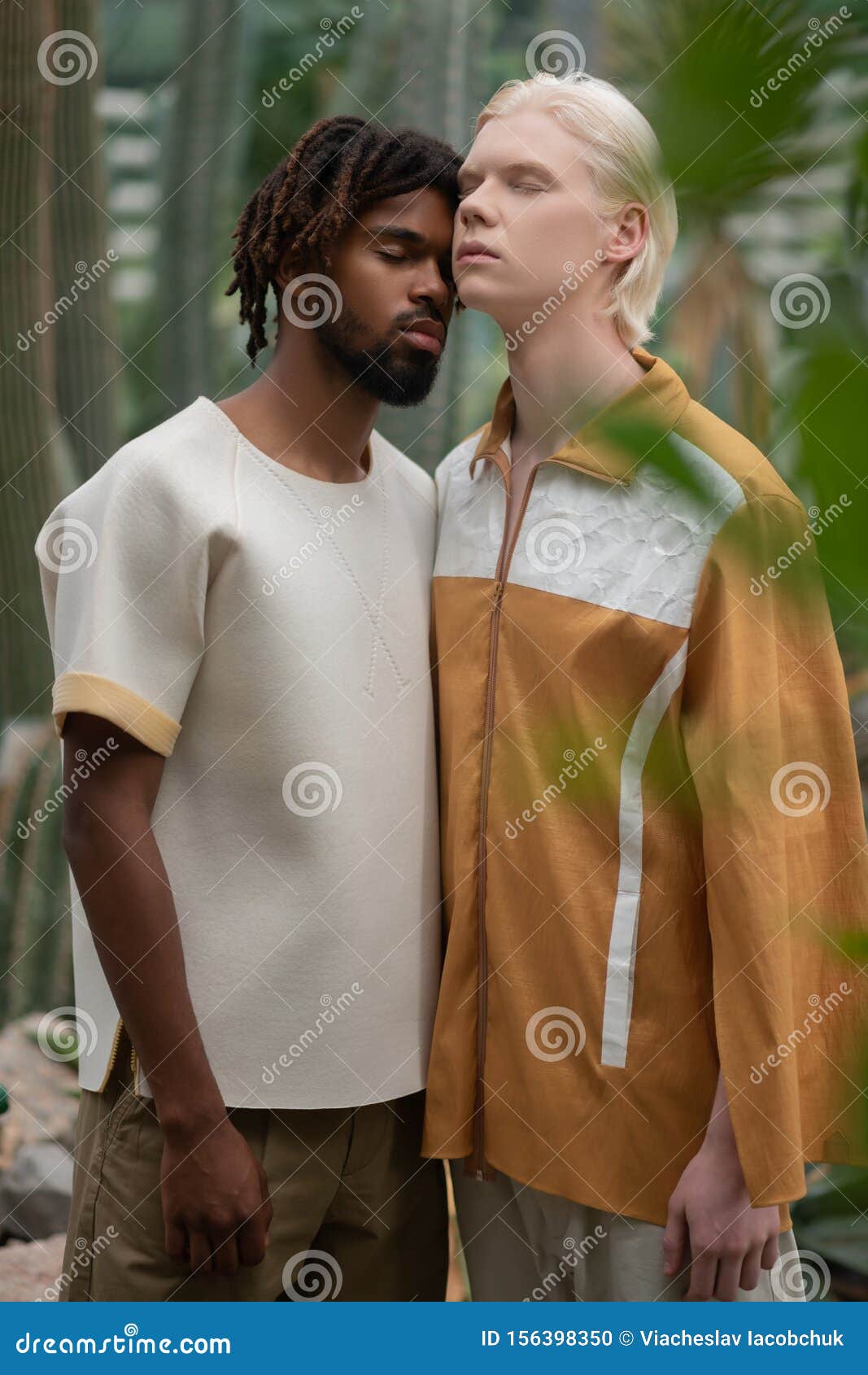 Men with Different Skin Color Feeling Serious and Confident Stock Photo ...