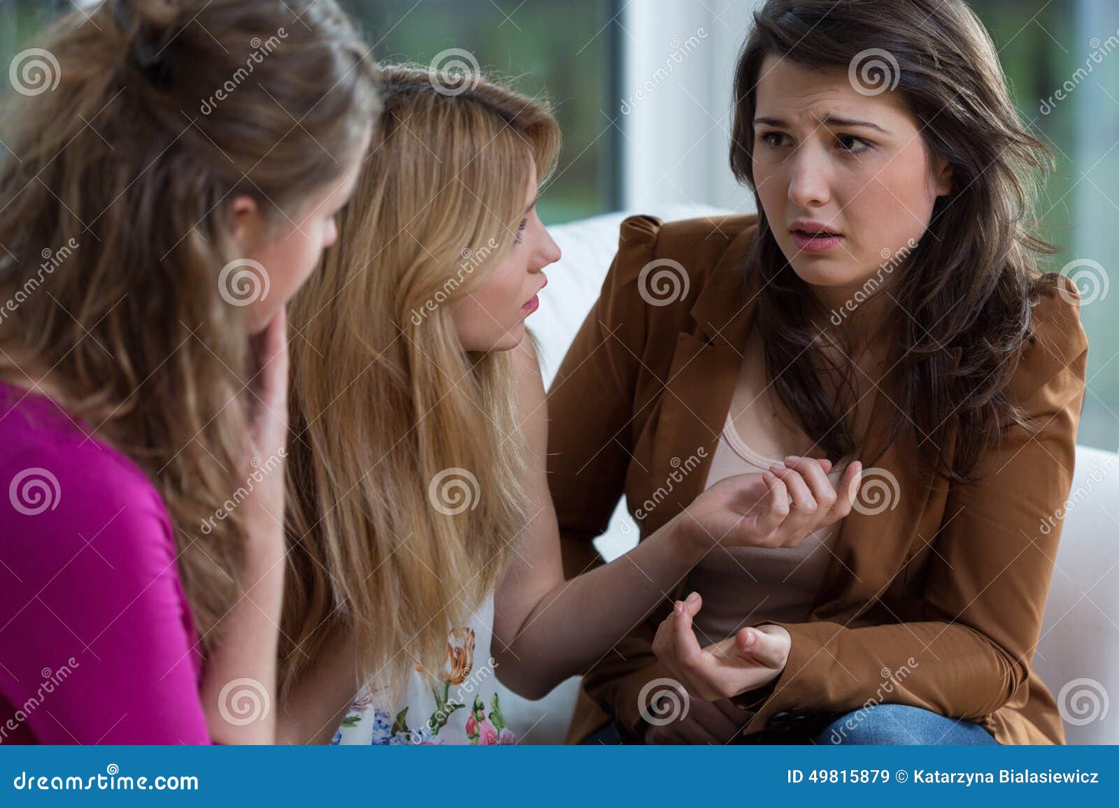 Serious conversation stock image. Image of team, support - 49815879