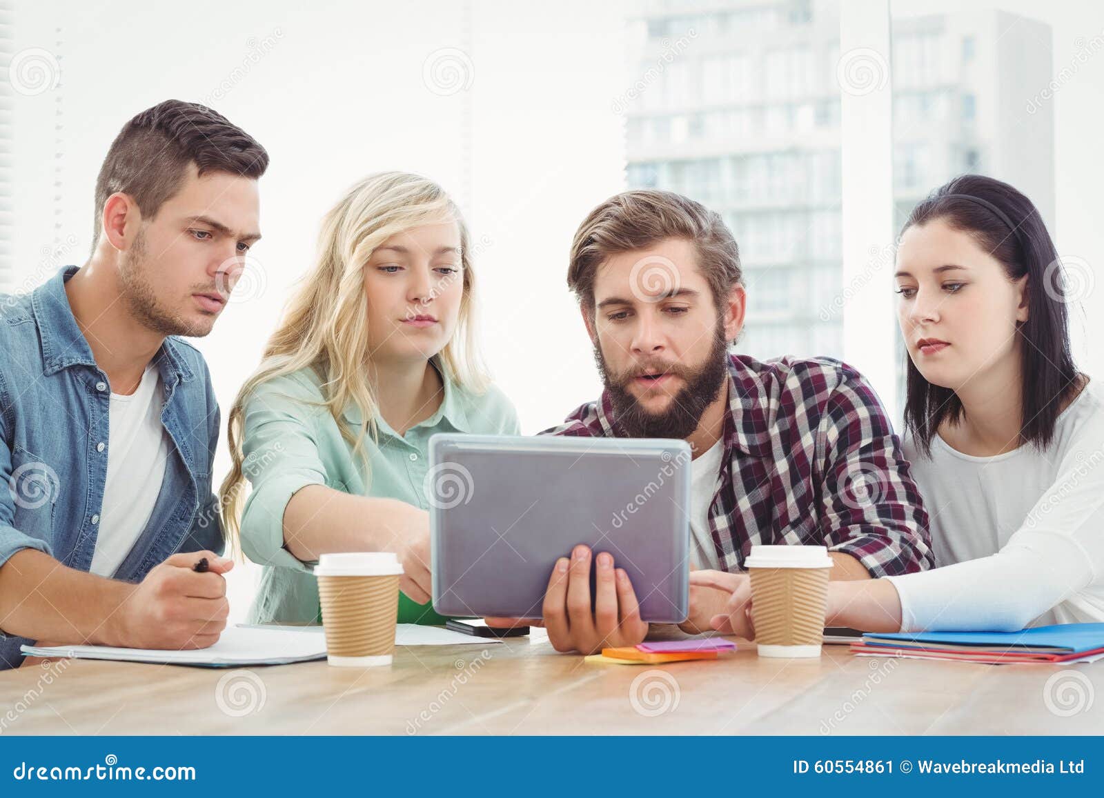 Serious Creative Business People Using Digital Tablet Stock Image ...