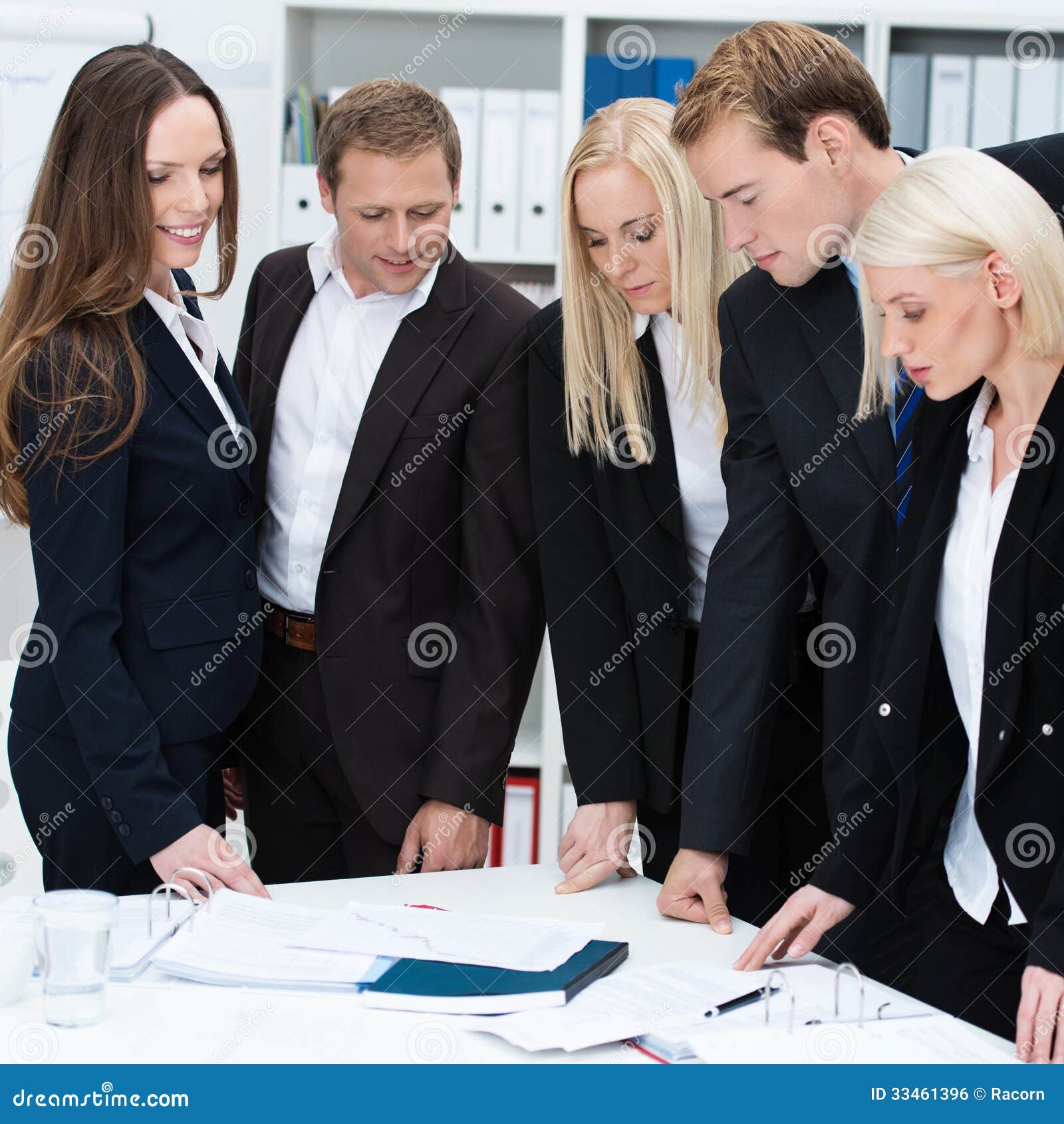 Serious Dedicated Business Team Stock Photo - Image of corporate ...
